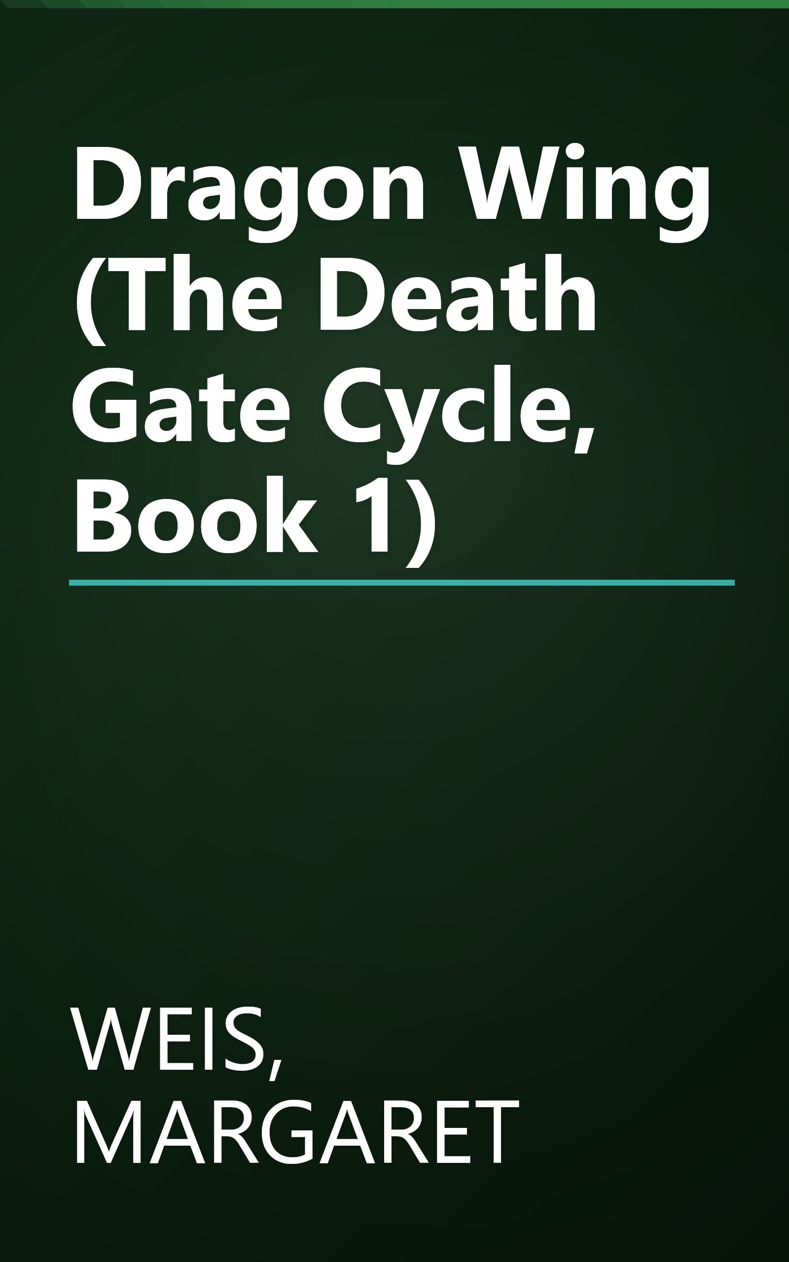 Dragon Wing (The Death Gate Cycle, Book 1) book cover