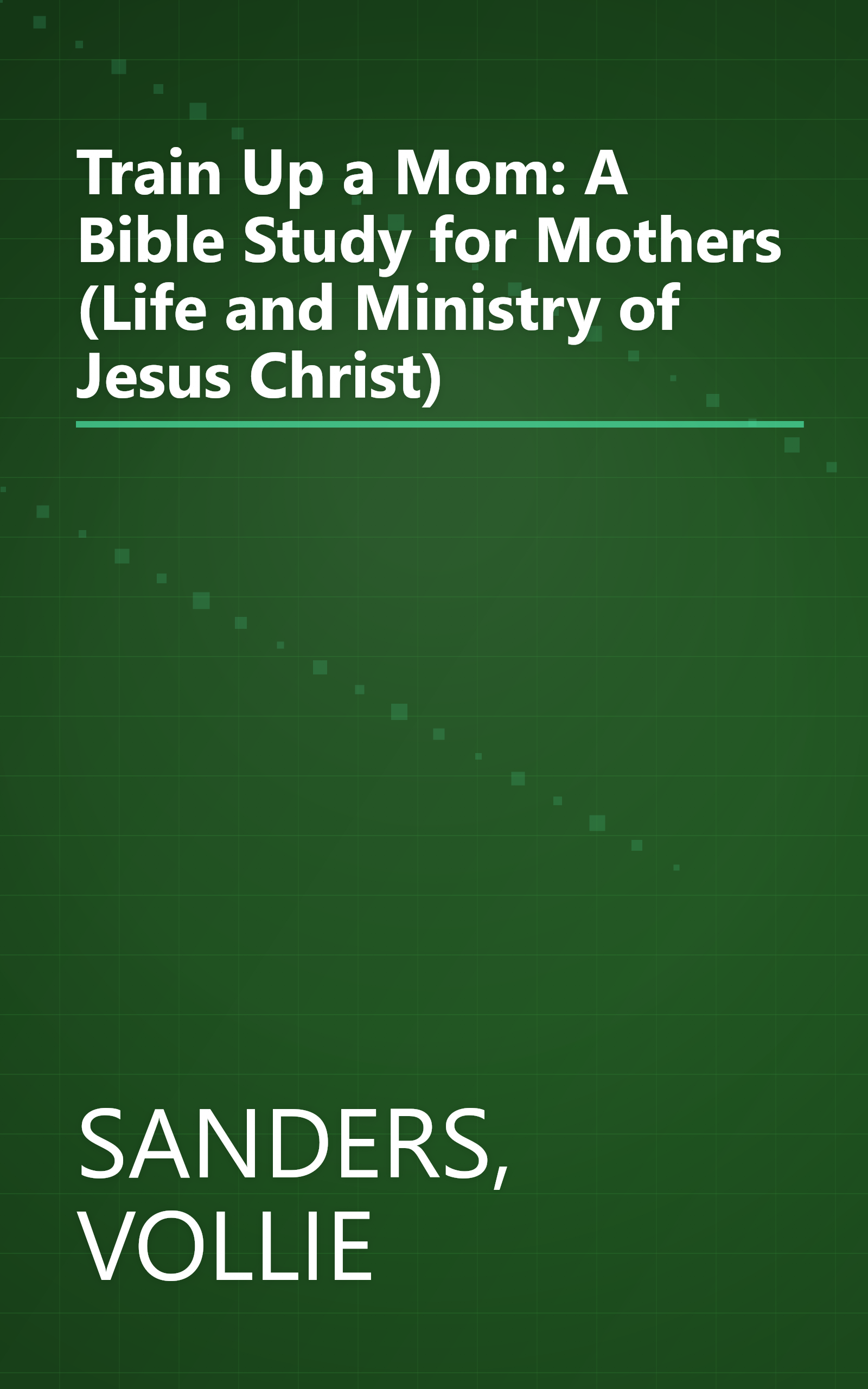 Train Up a Mom: A Bible Study for Mothers (Life and Ministry of Jesus Christ) book cover