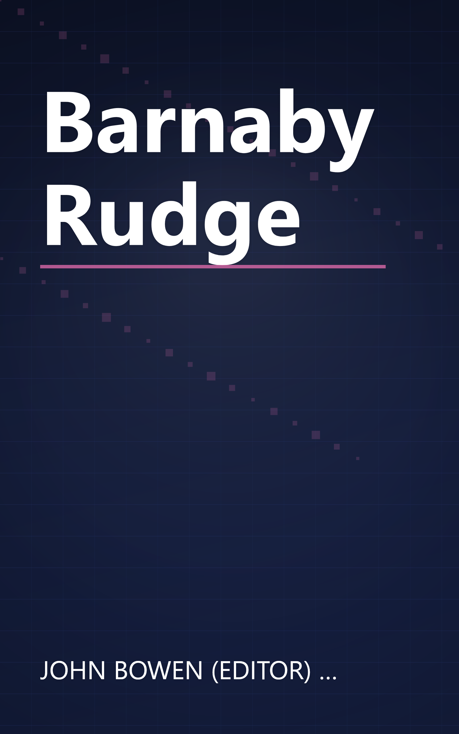 Barnaby Rudge book cover