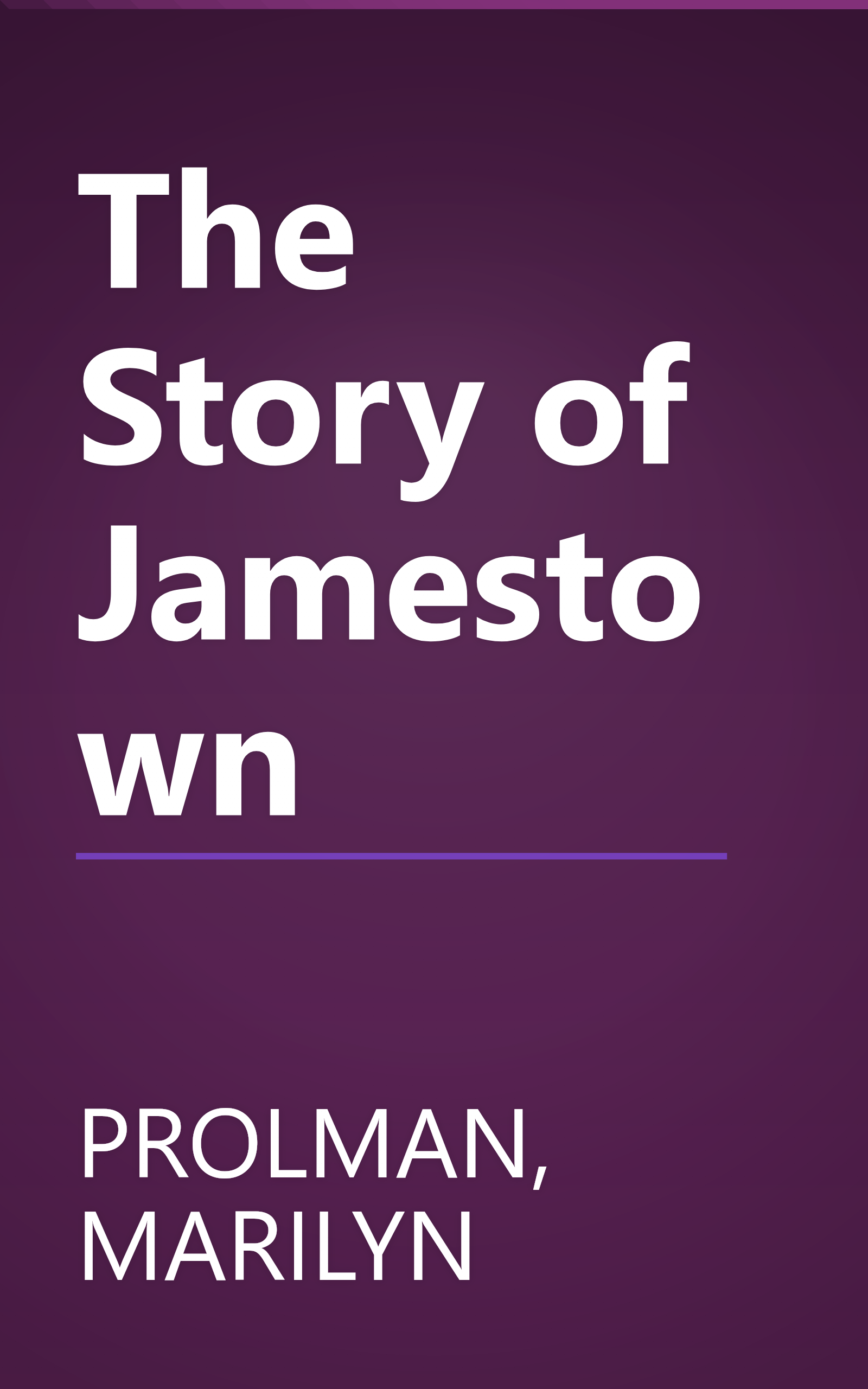 The Story of Jamestown book cover