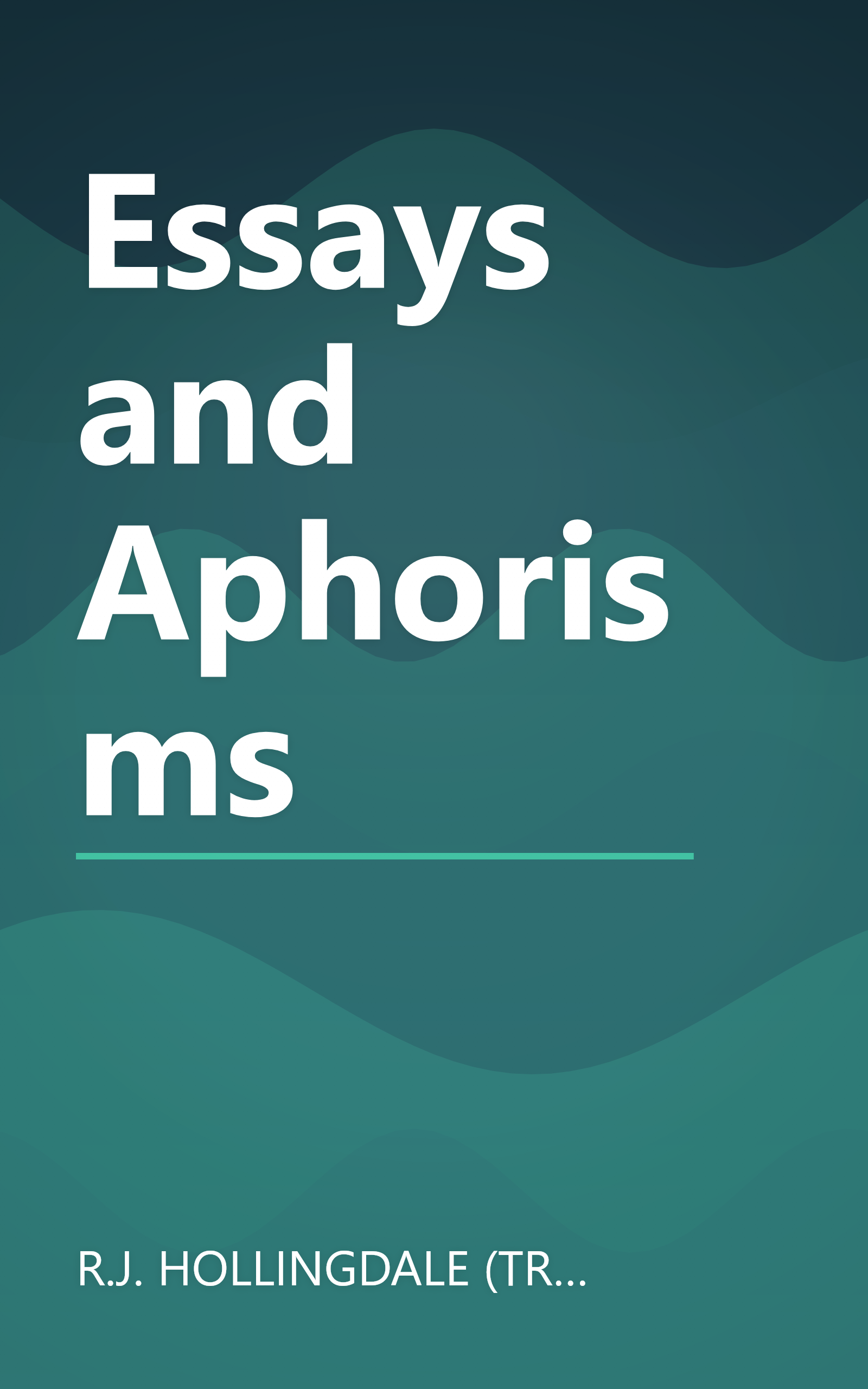 Essays and Aphorisms book cover
