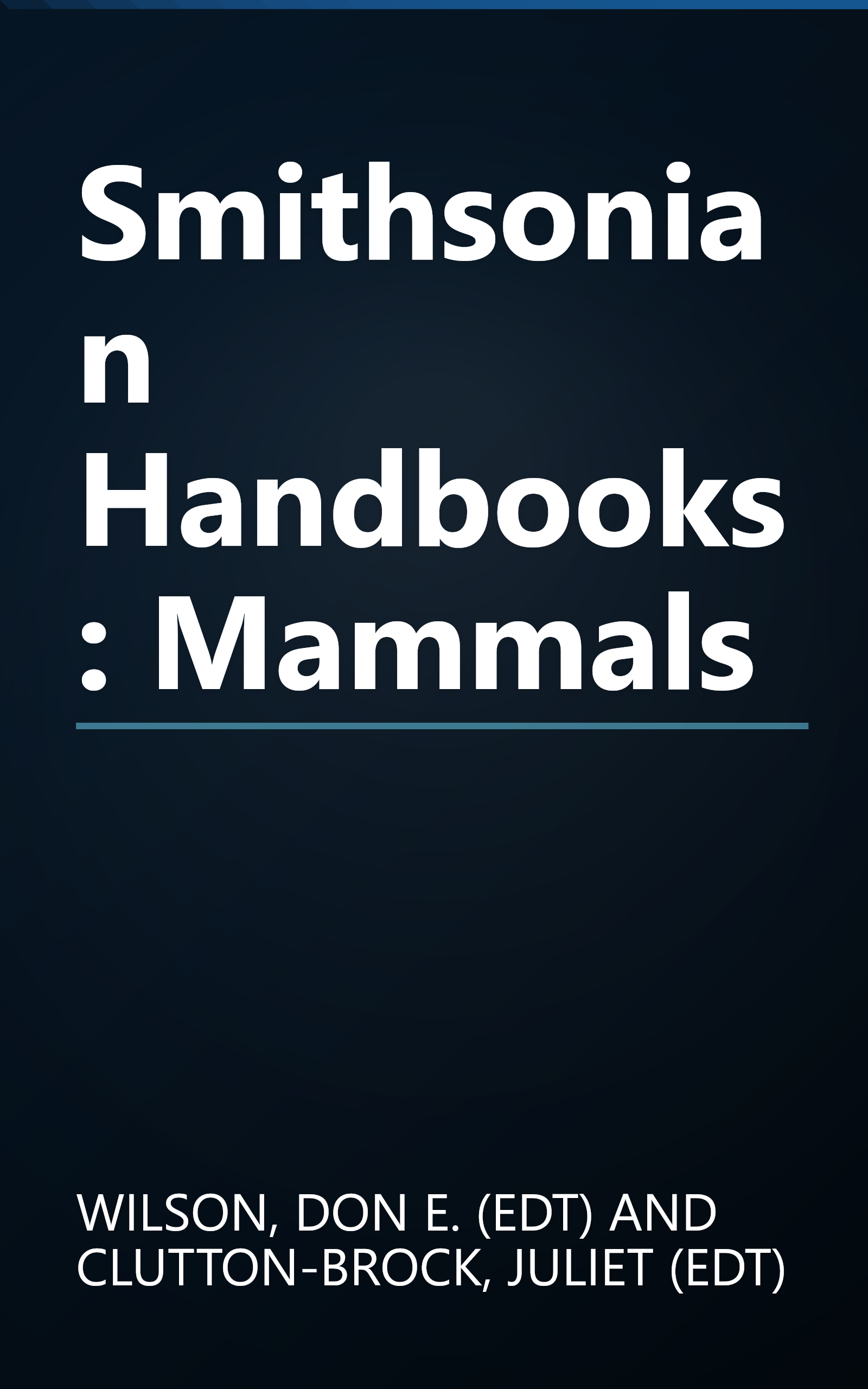 Smithsonian Handbooks: Mammals book cover