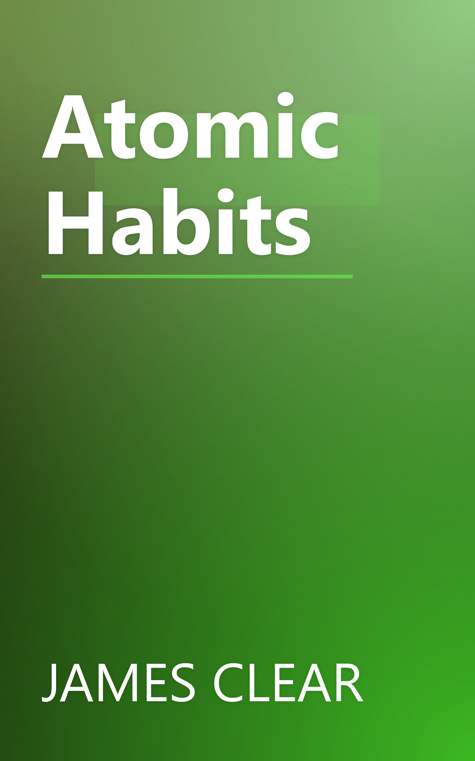 Atomic Habits book cover