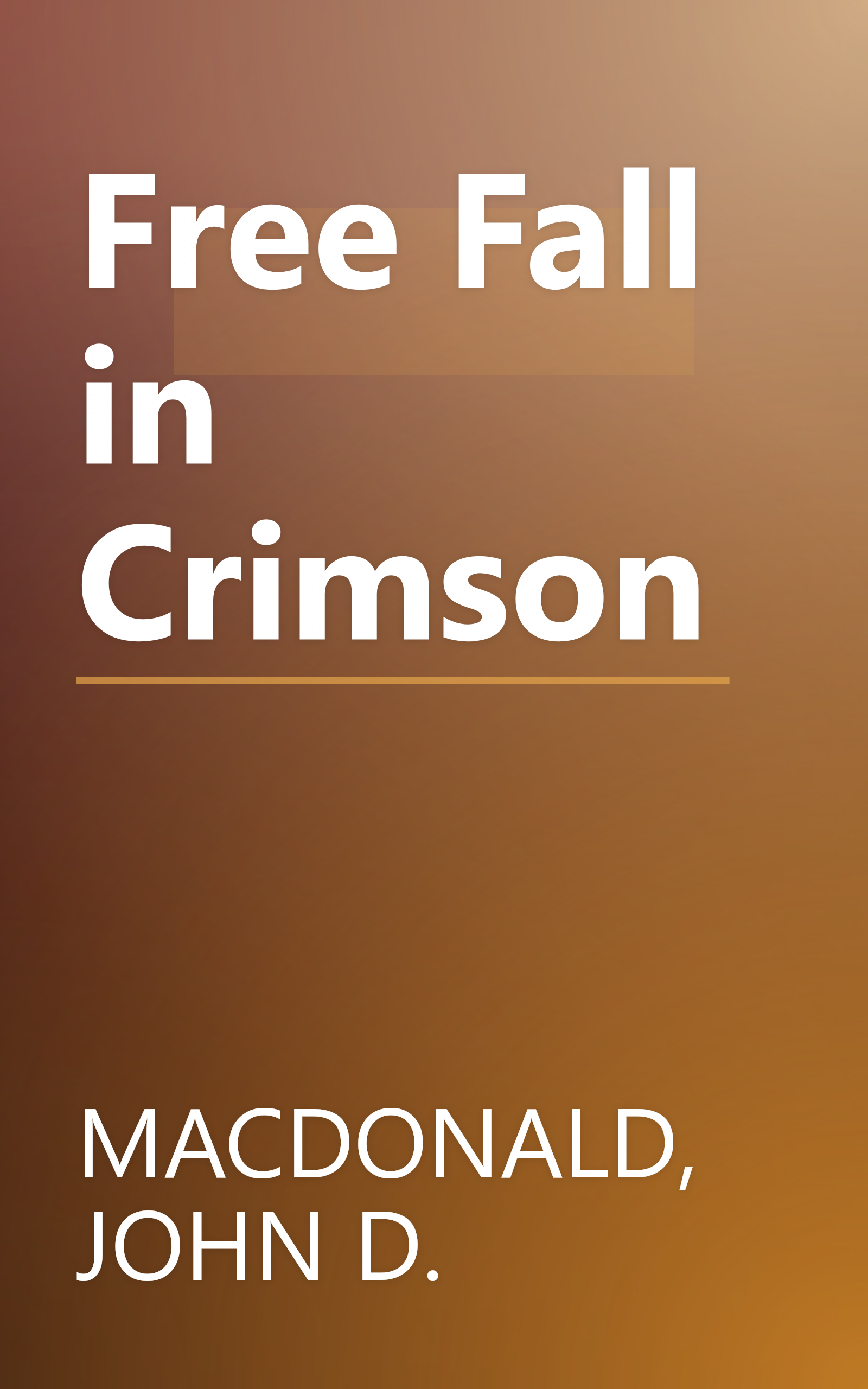 Free Fall in Crimson book cover