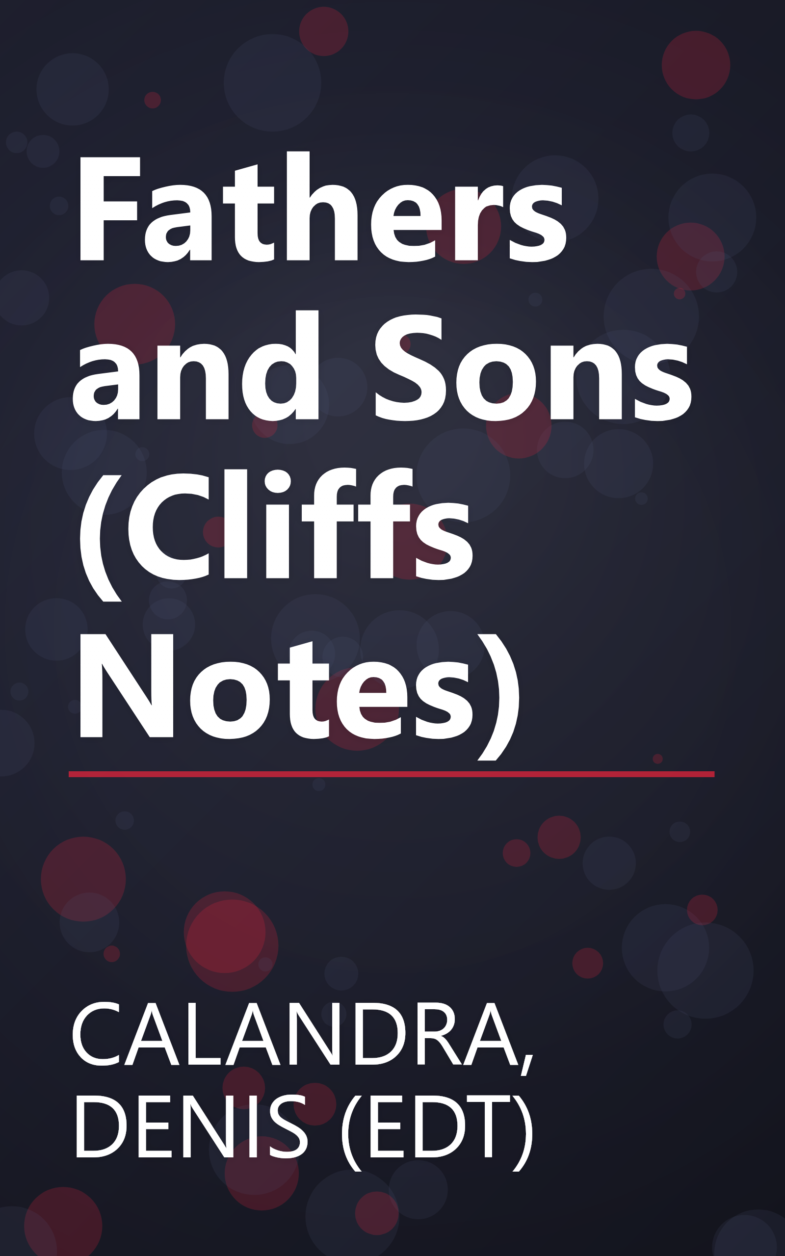 Fathers and Sons (Cliffs Notes) book cover