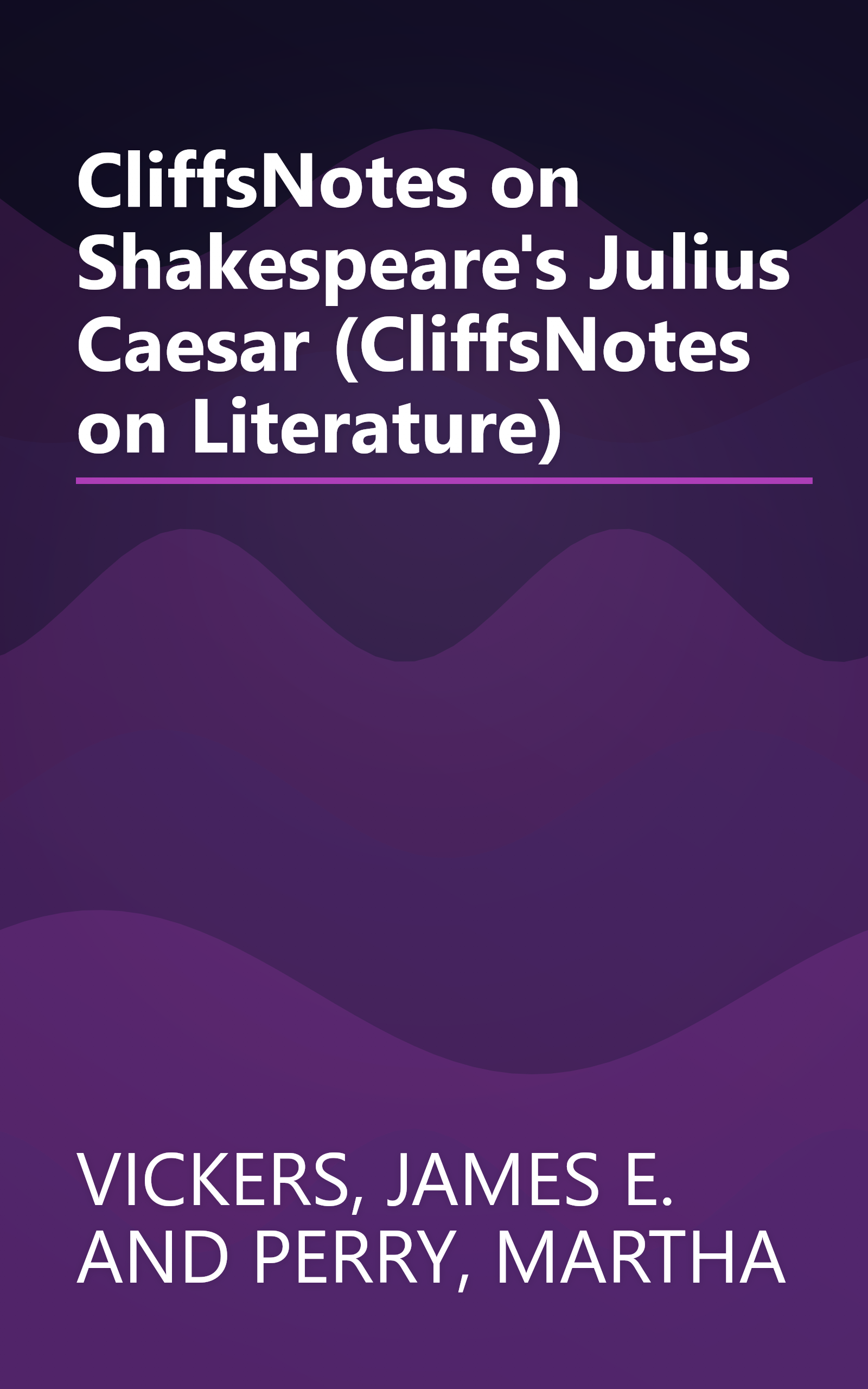 CliffsNotes on Shakespeare's Julius Caesar (CliffsNotes on Literature) book cover
