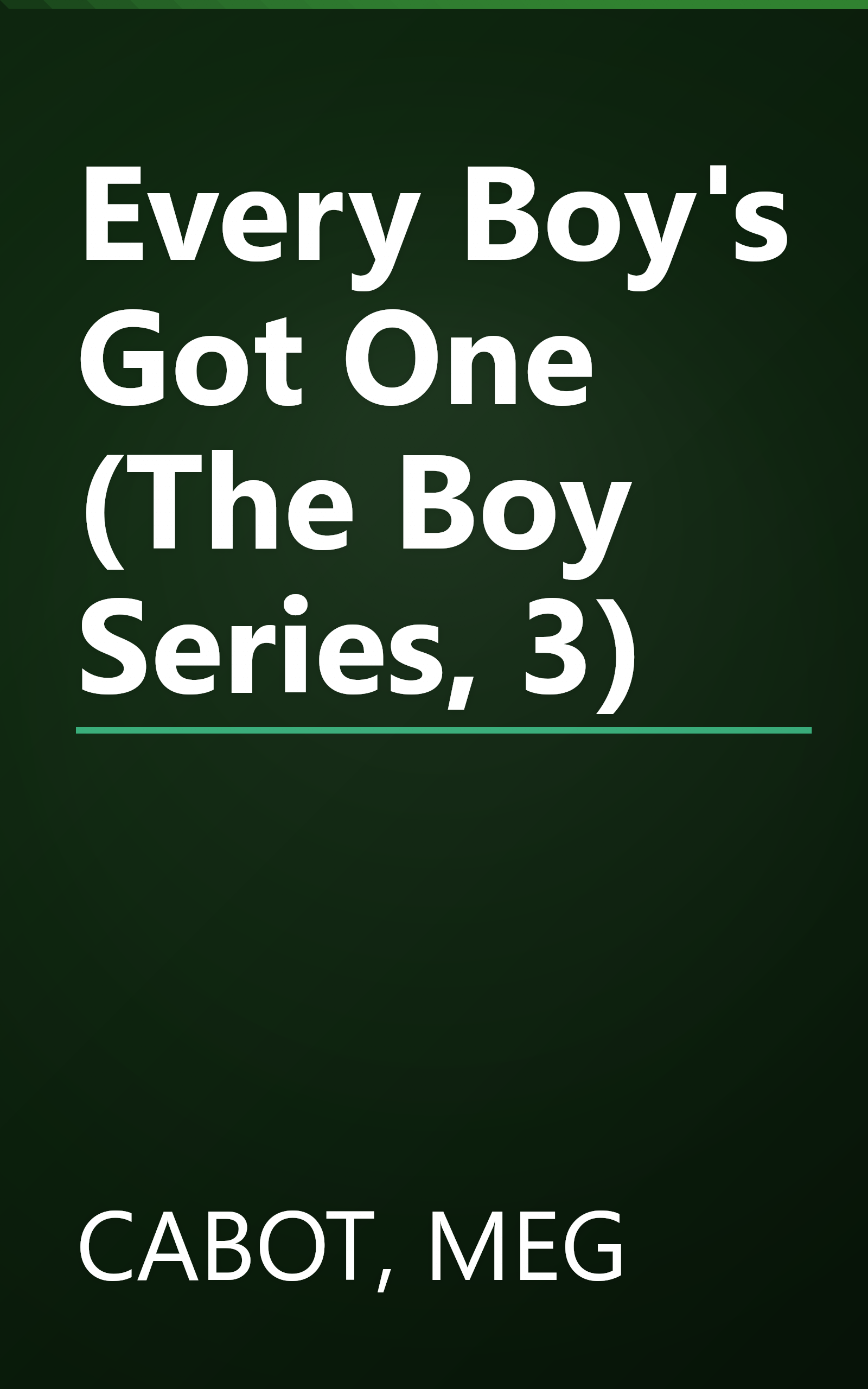 Every Boy's Got One (The Boy Series, 3) book cover