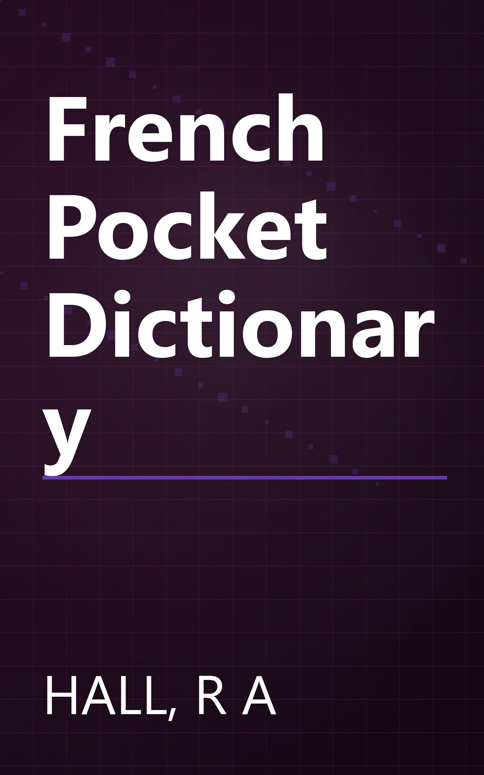 French Pocket Dictionary book cover