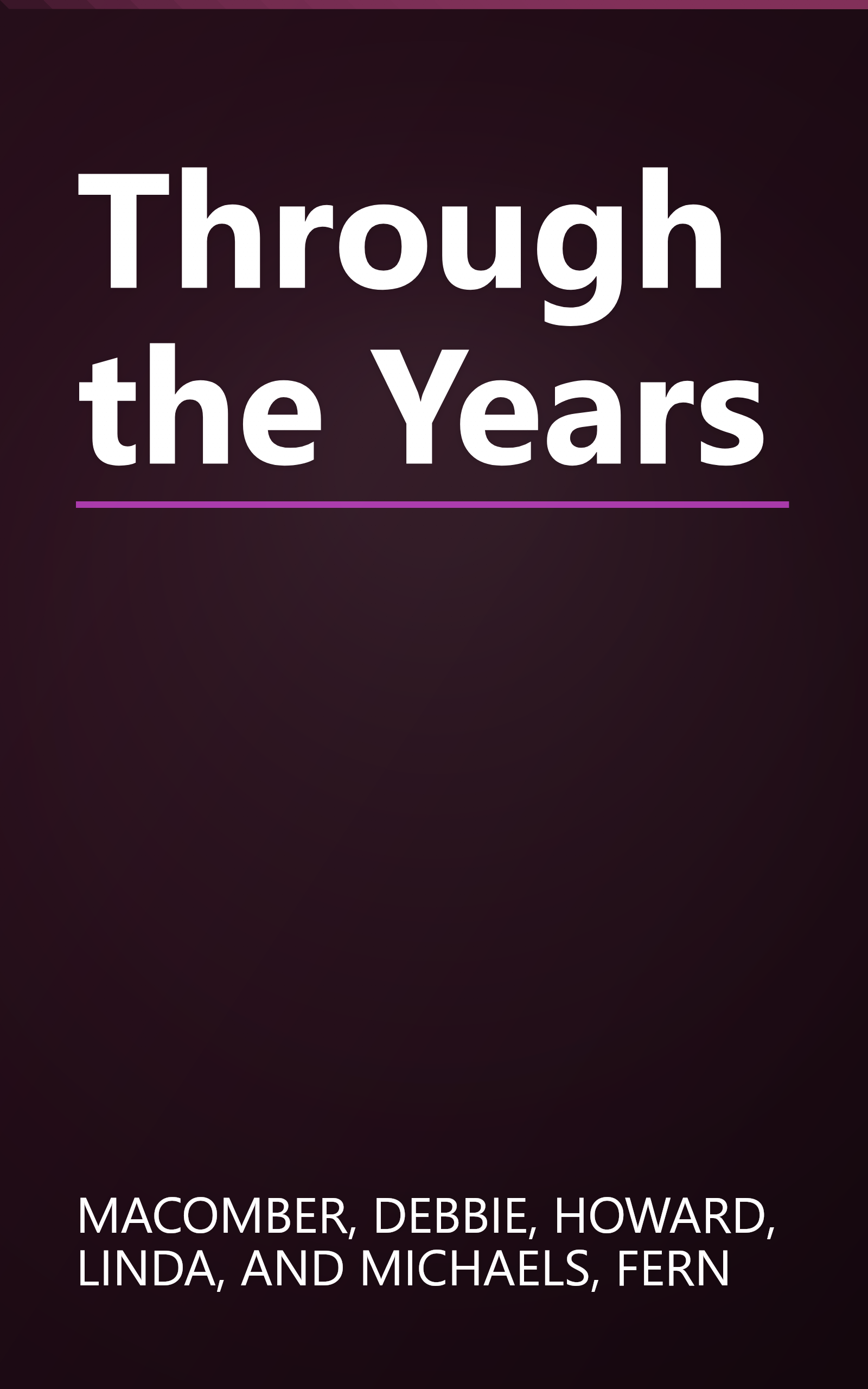 Through the Years book cover