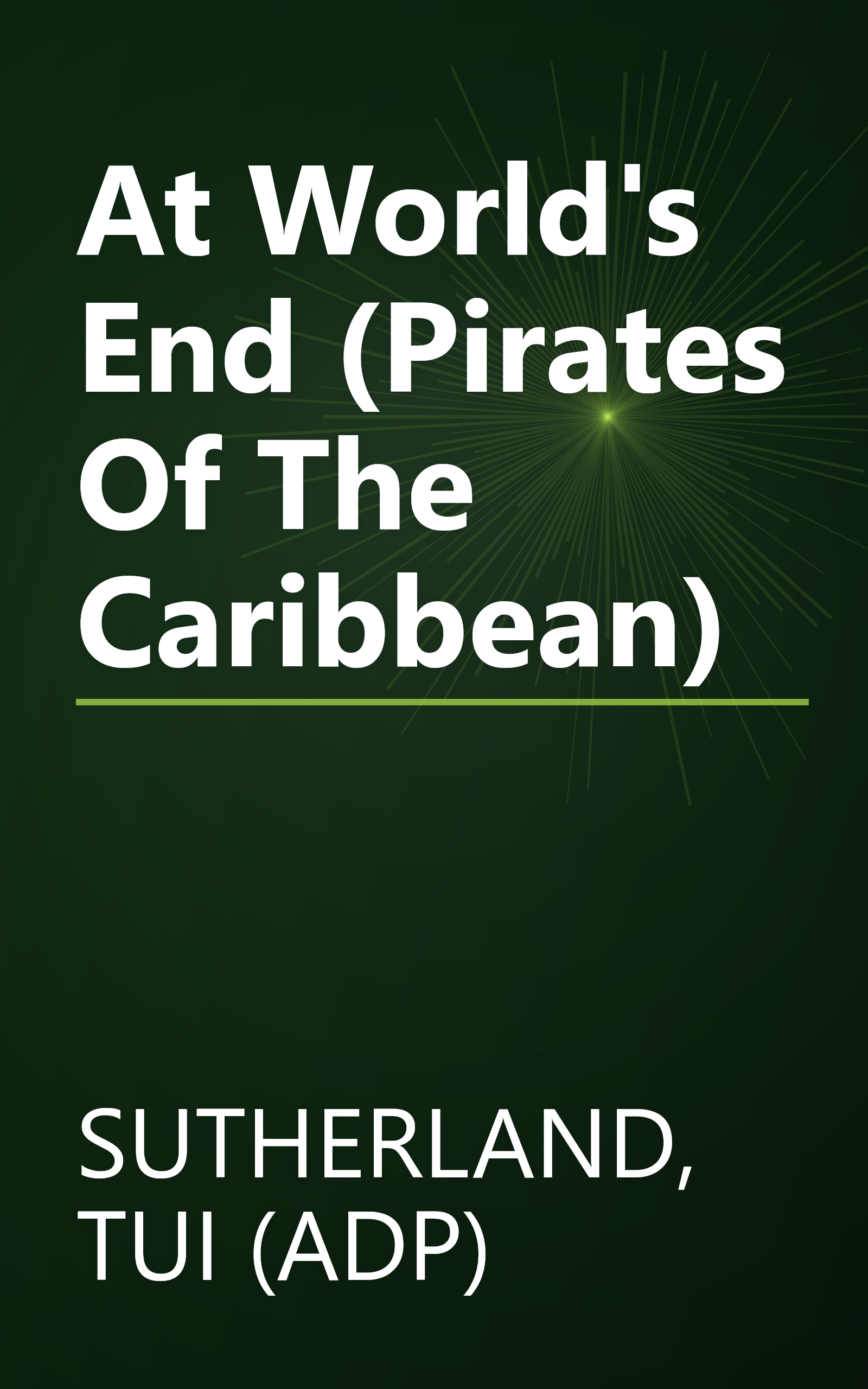 At World's End (Pirates Of The Caribbean) book cover