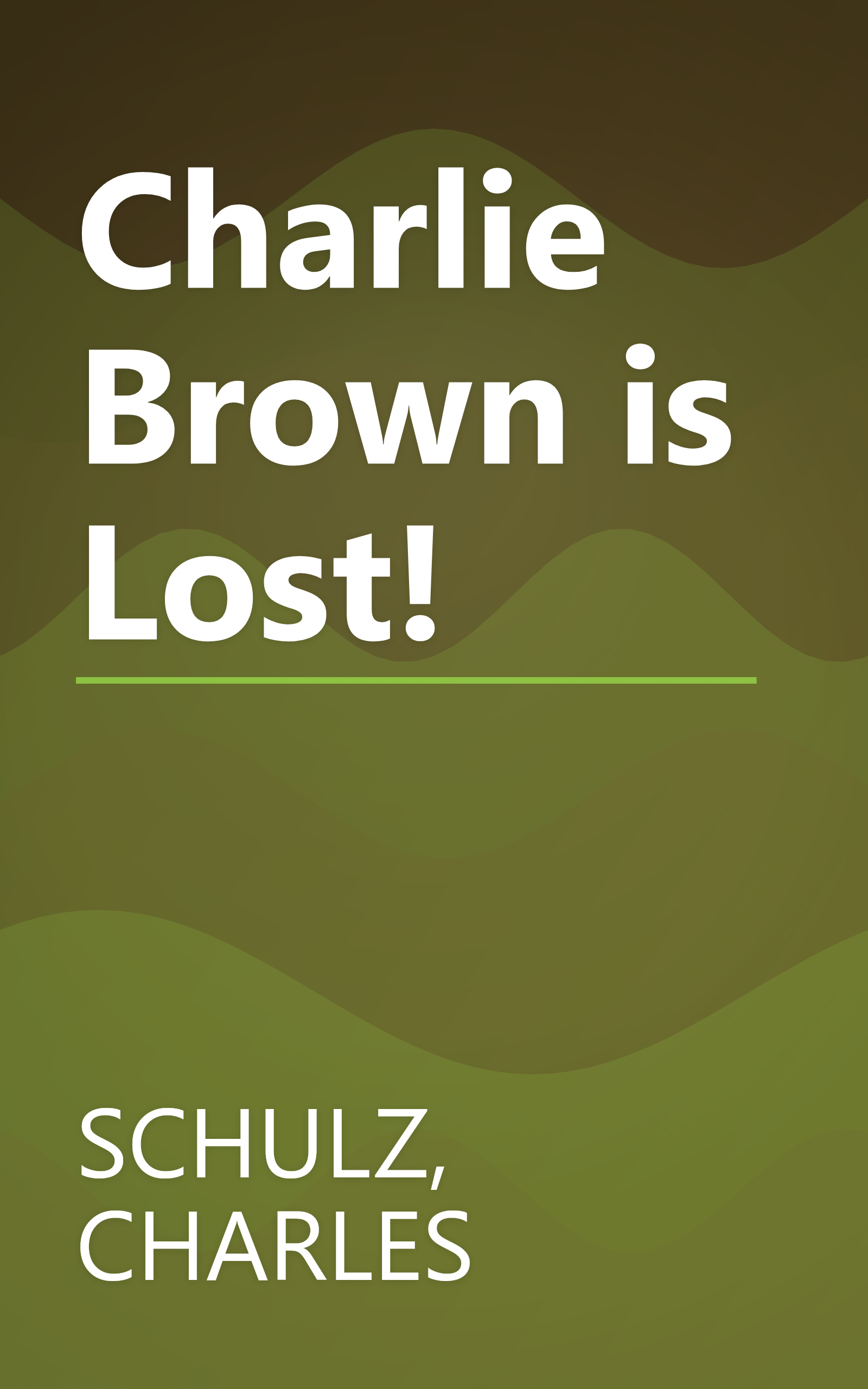Charlie Brown is Lost! book cover