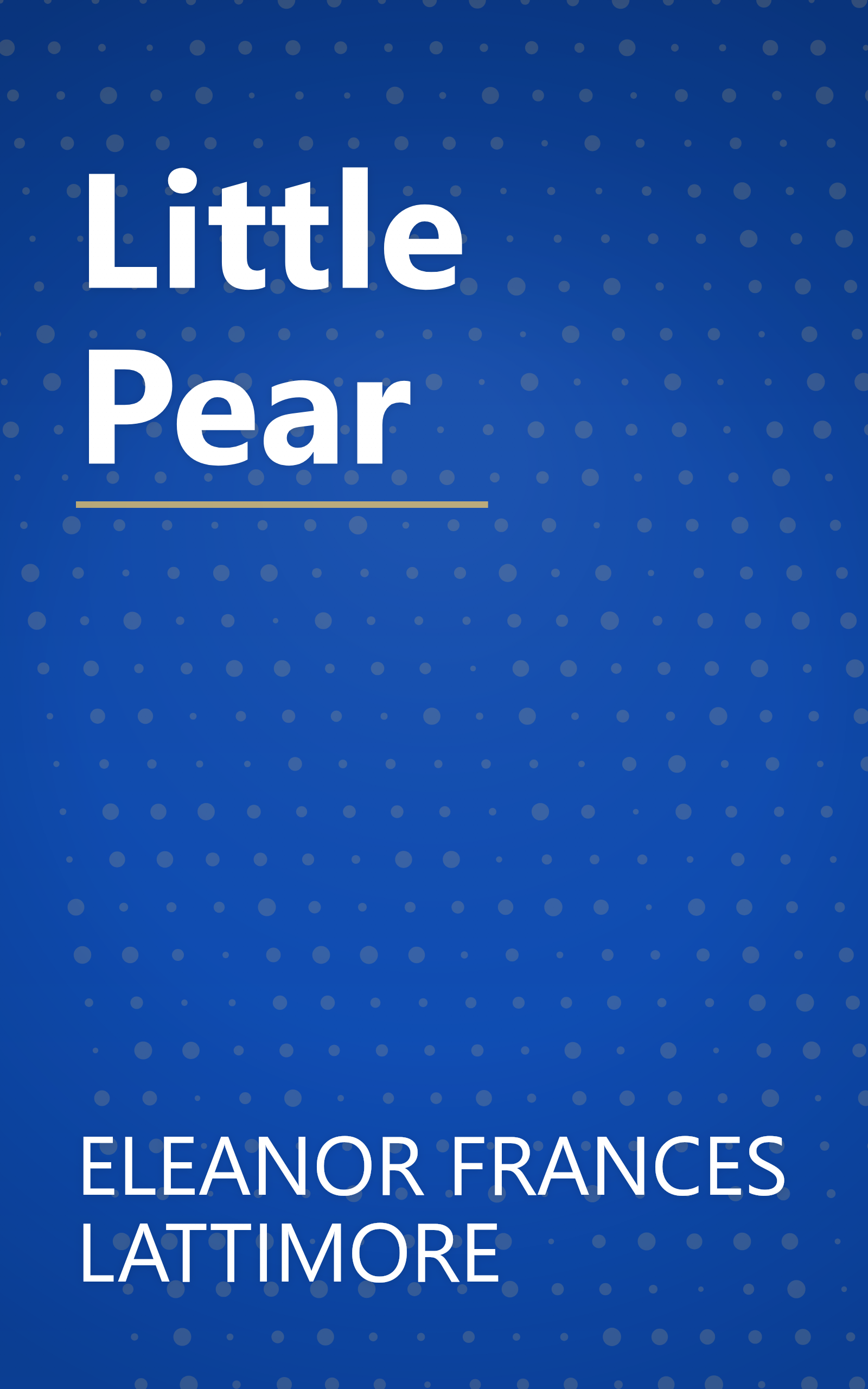 Little Pear book cover