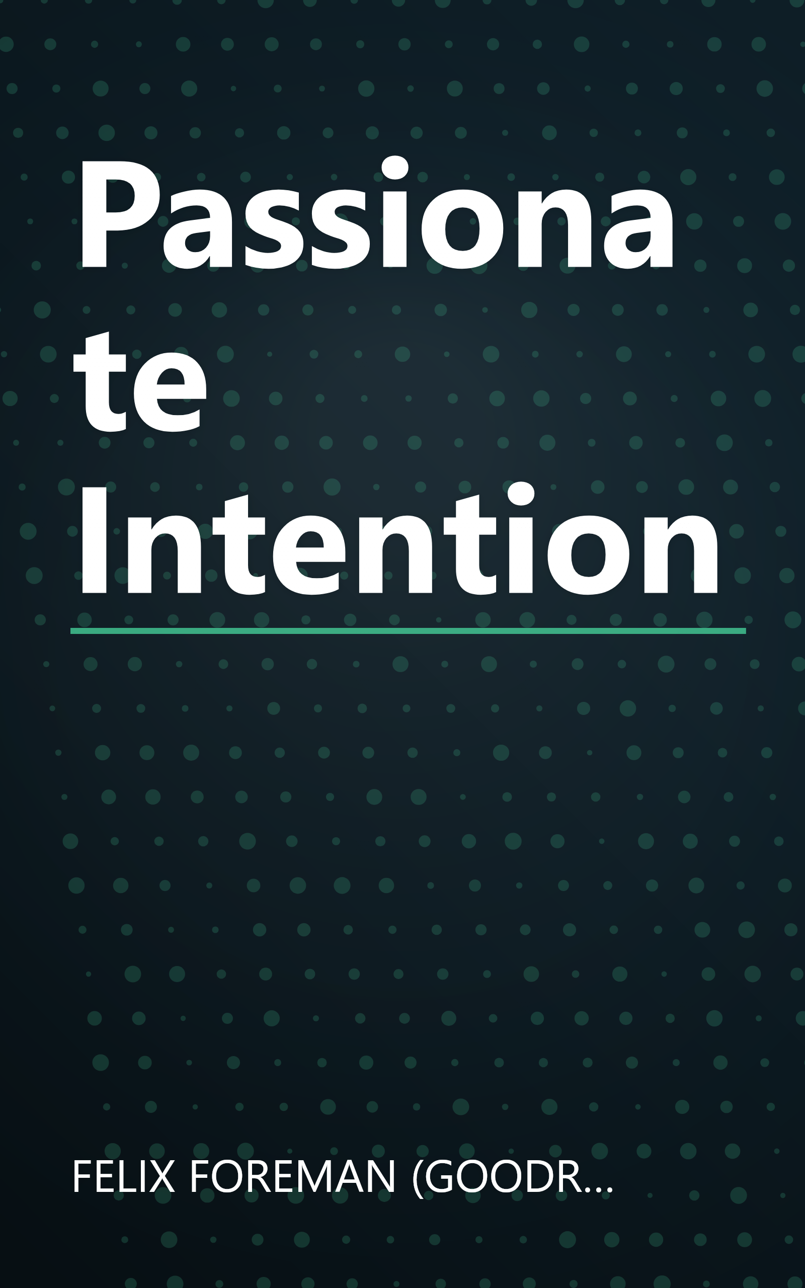 Passionate Intention book cover