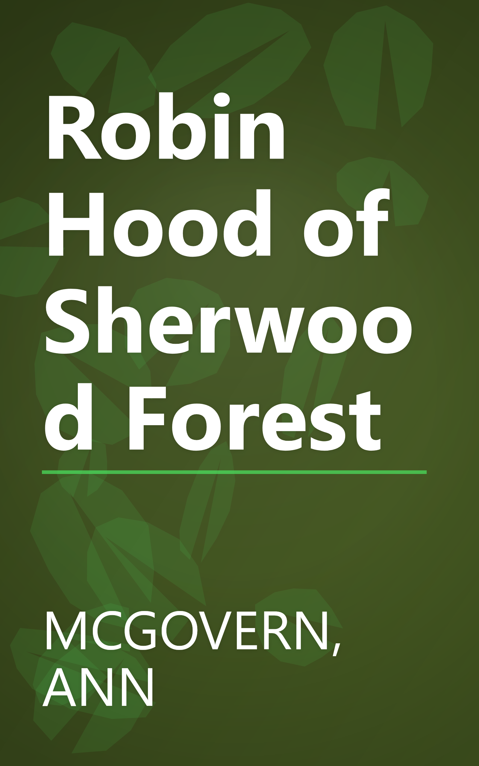 Robin Hood of Sherwood Forest book cover