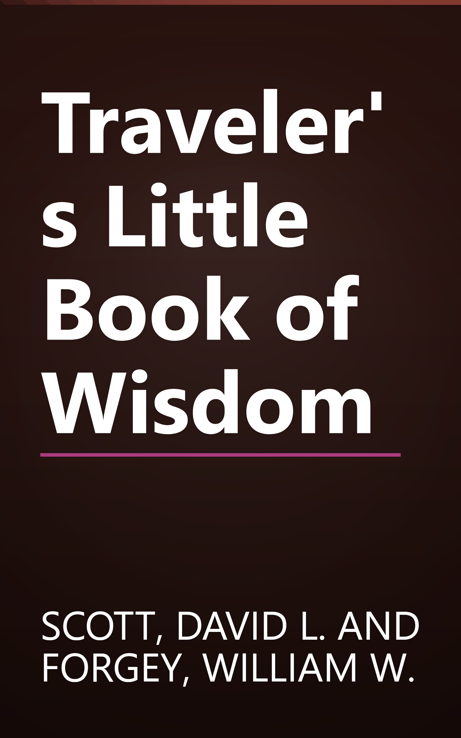 Traveler's Little Book of Wisdom book cover