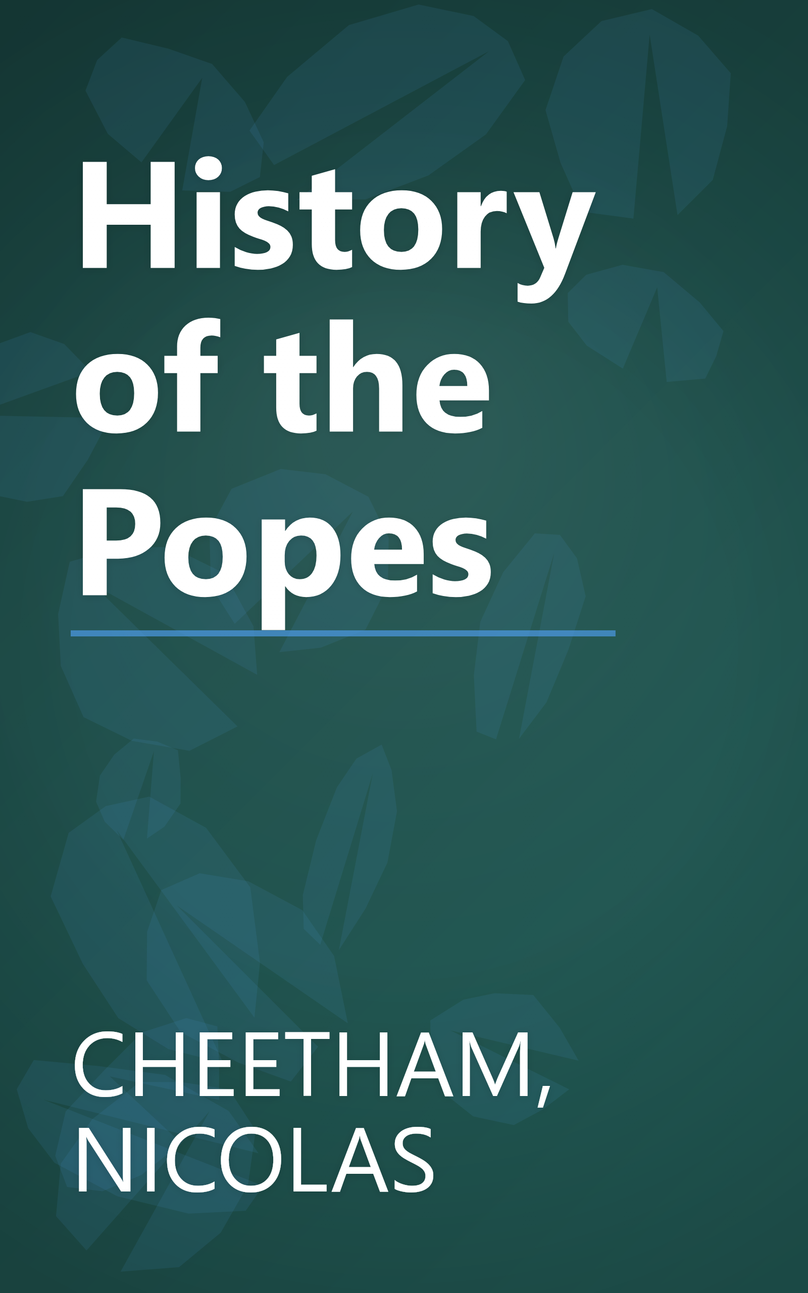 History of the Popes book cover