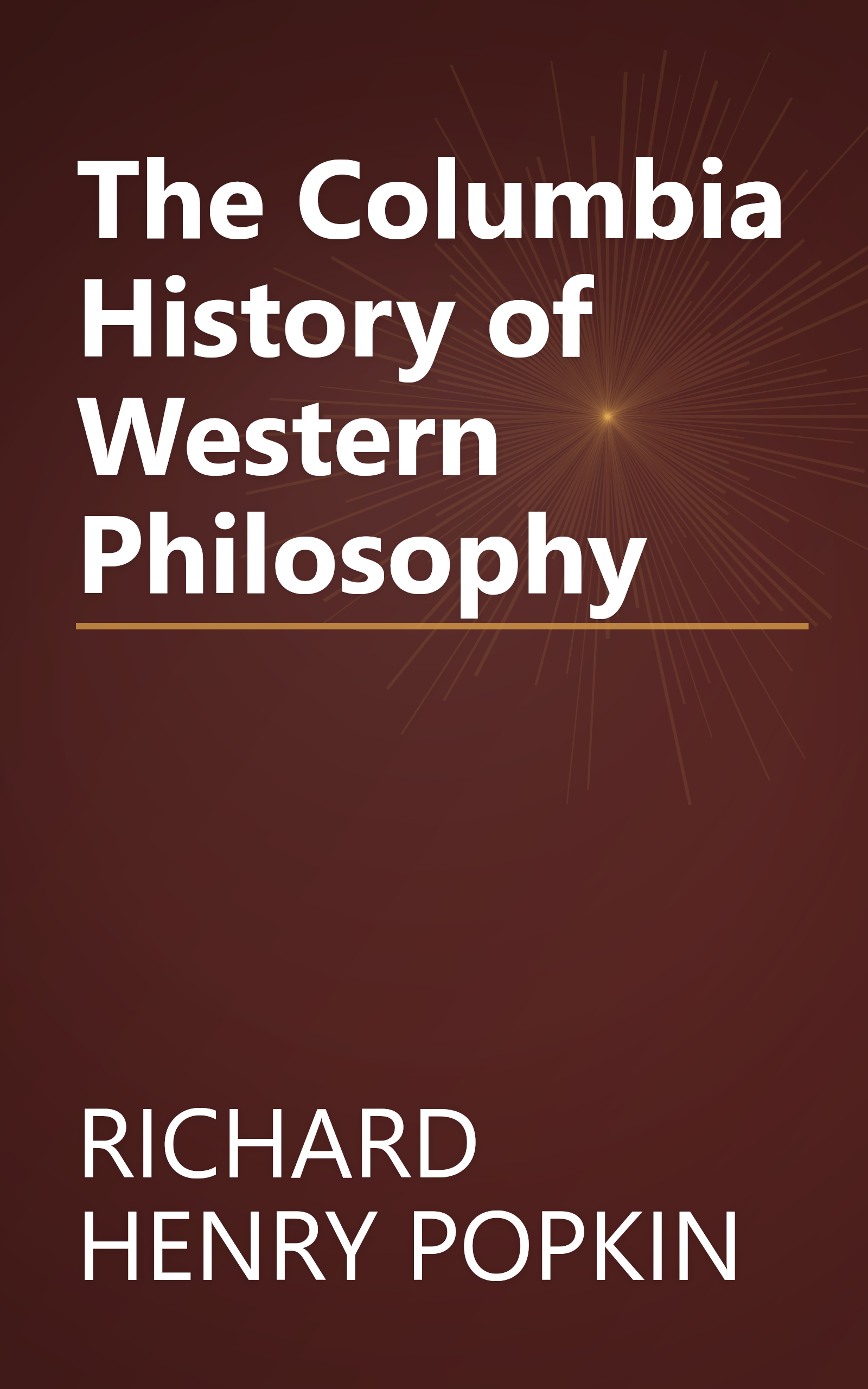 The Columbia History of Western Philosophy book cover
