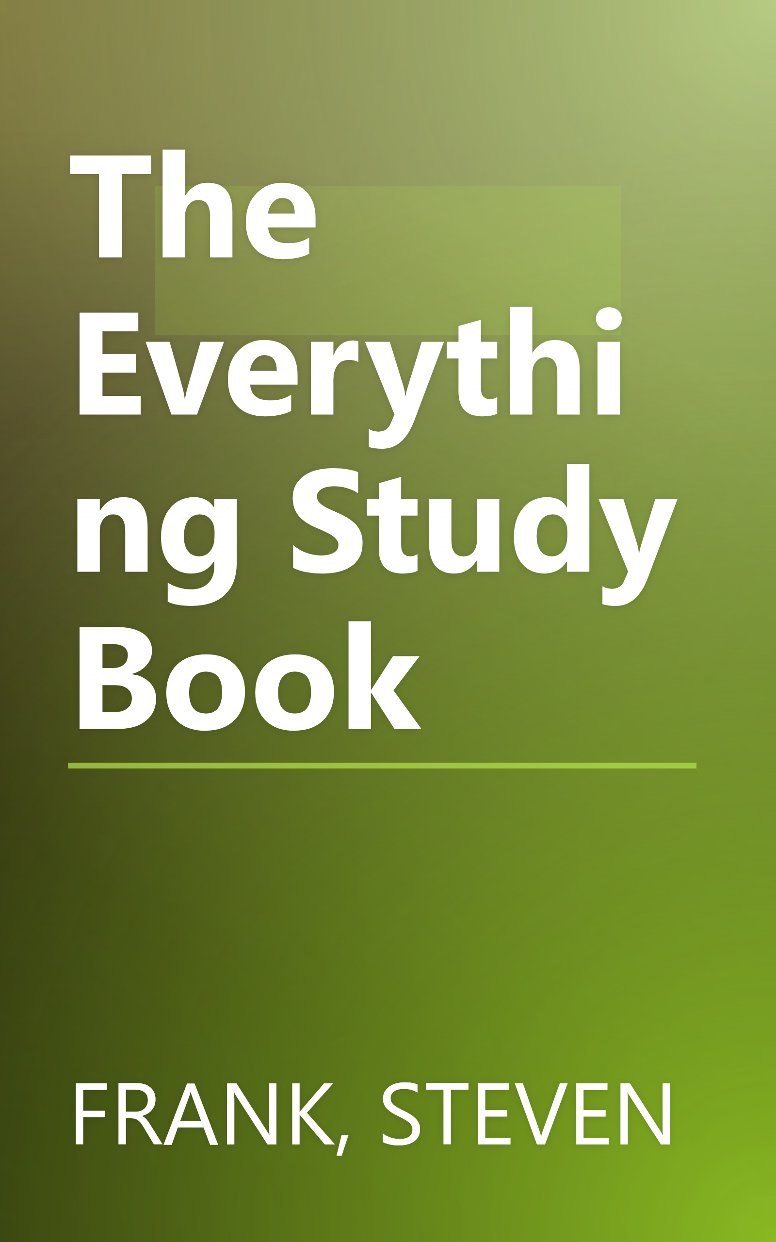 The Everything Study Book book cover