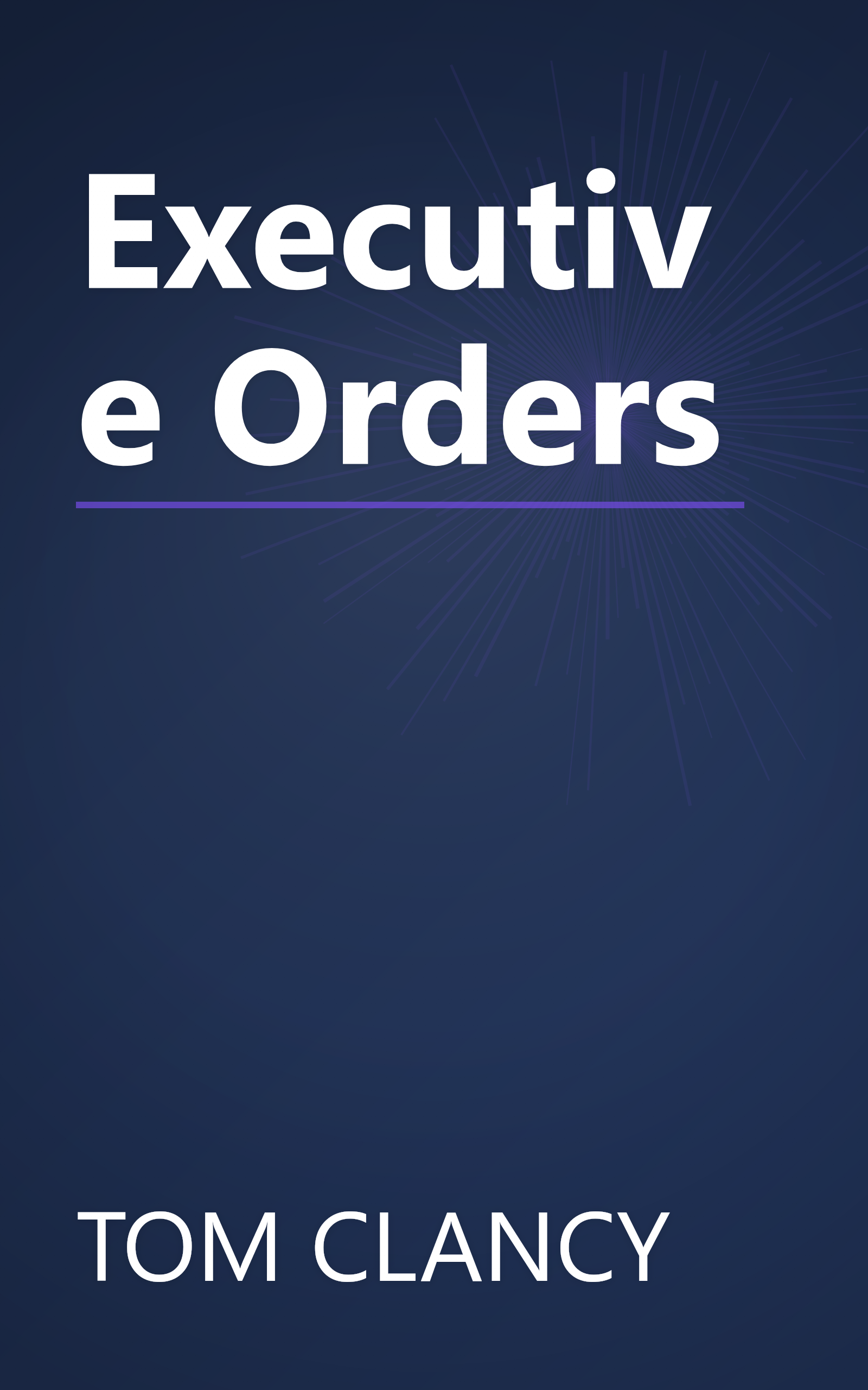 Executive Orders book cover