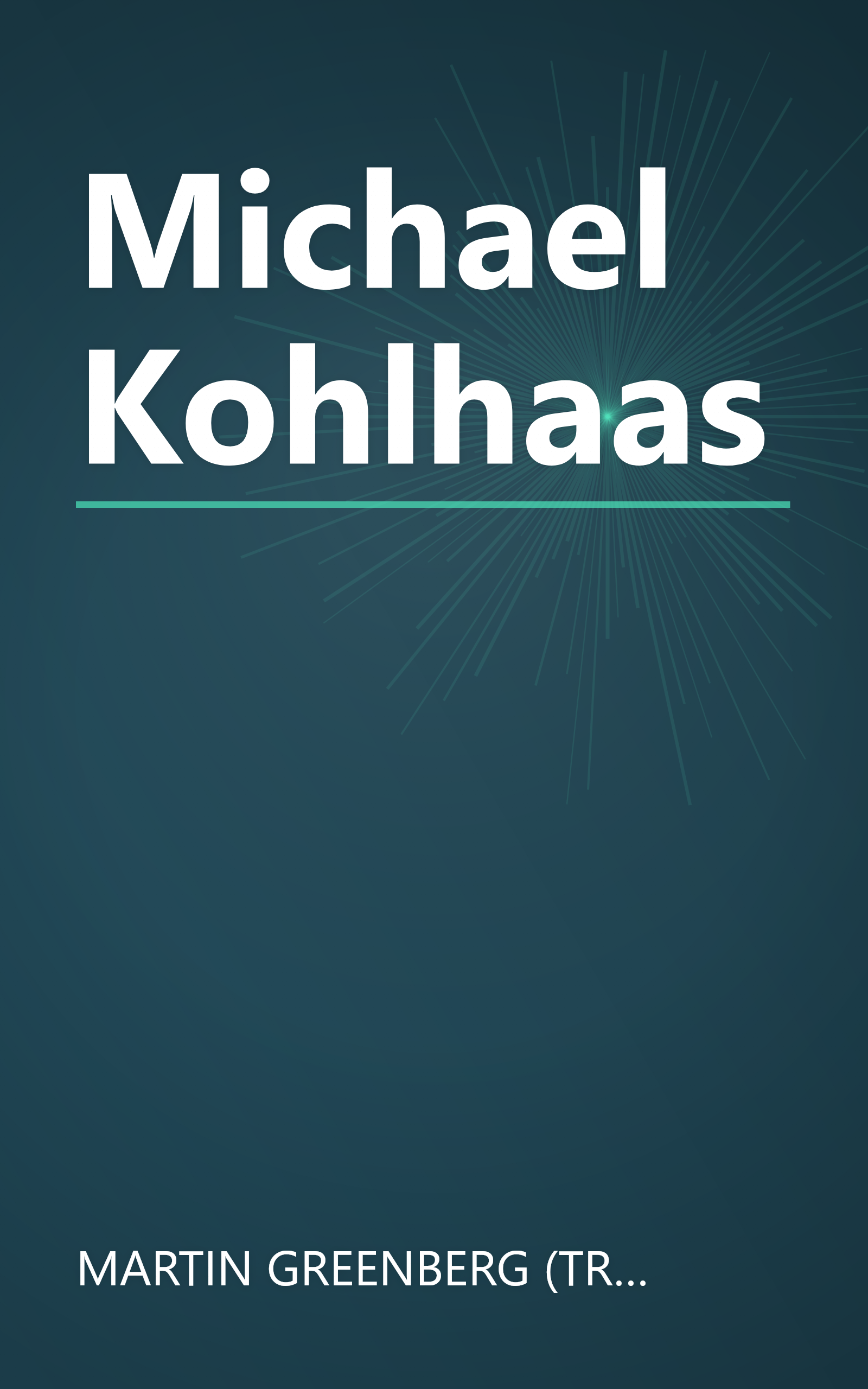 Michael Kohlhaas book cover