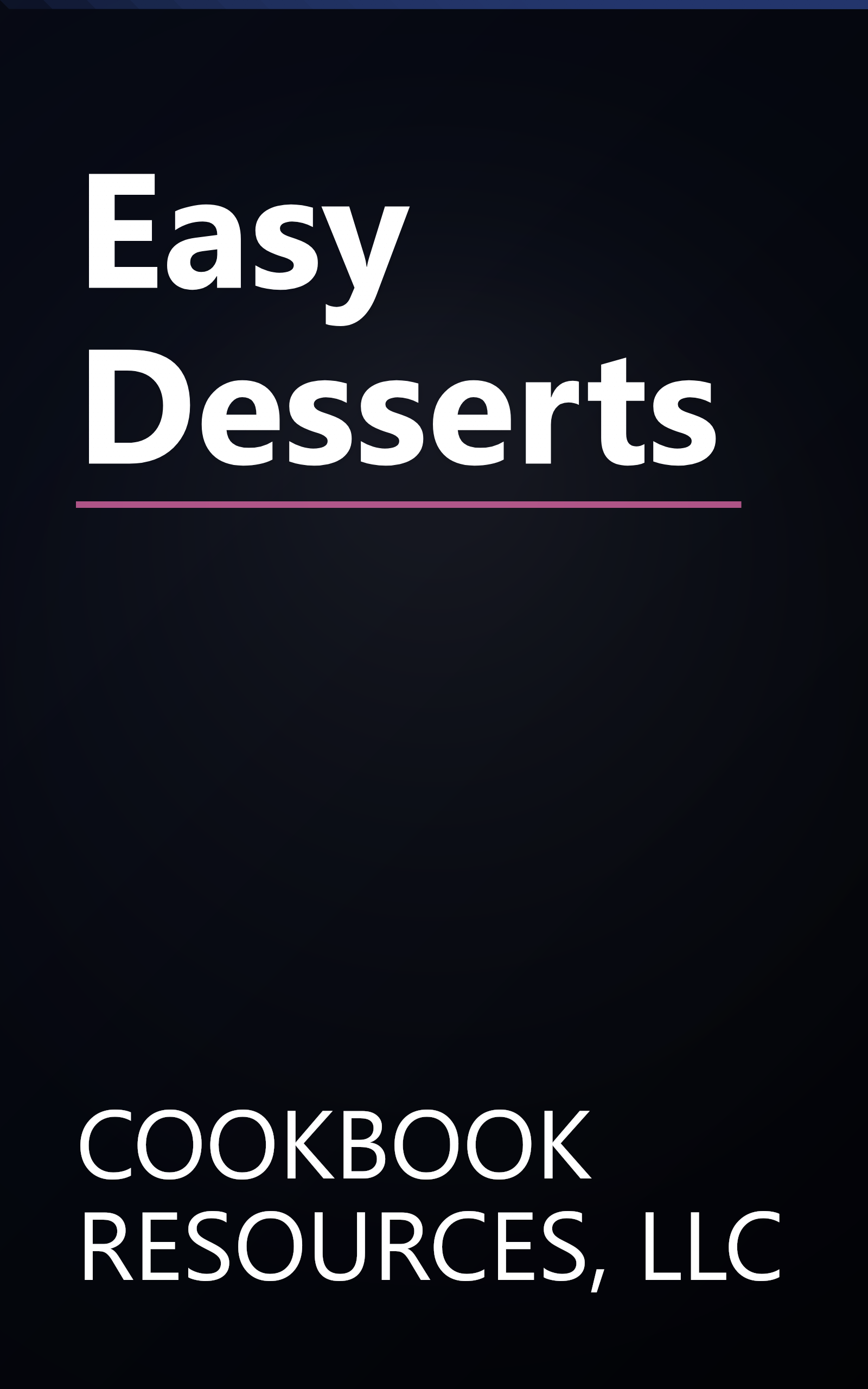 Easy Desserts book cover