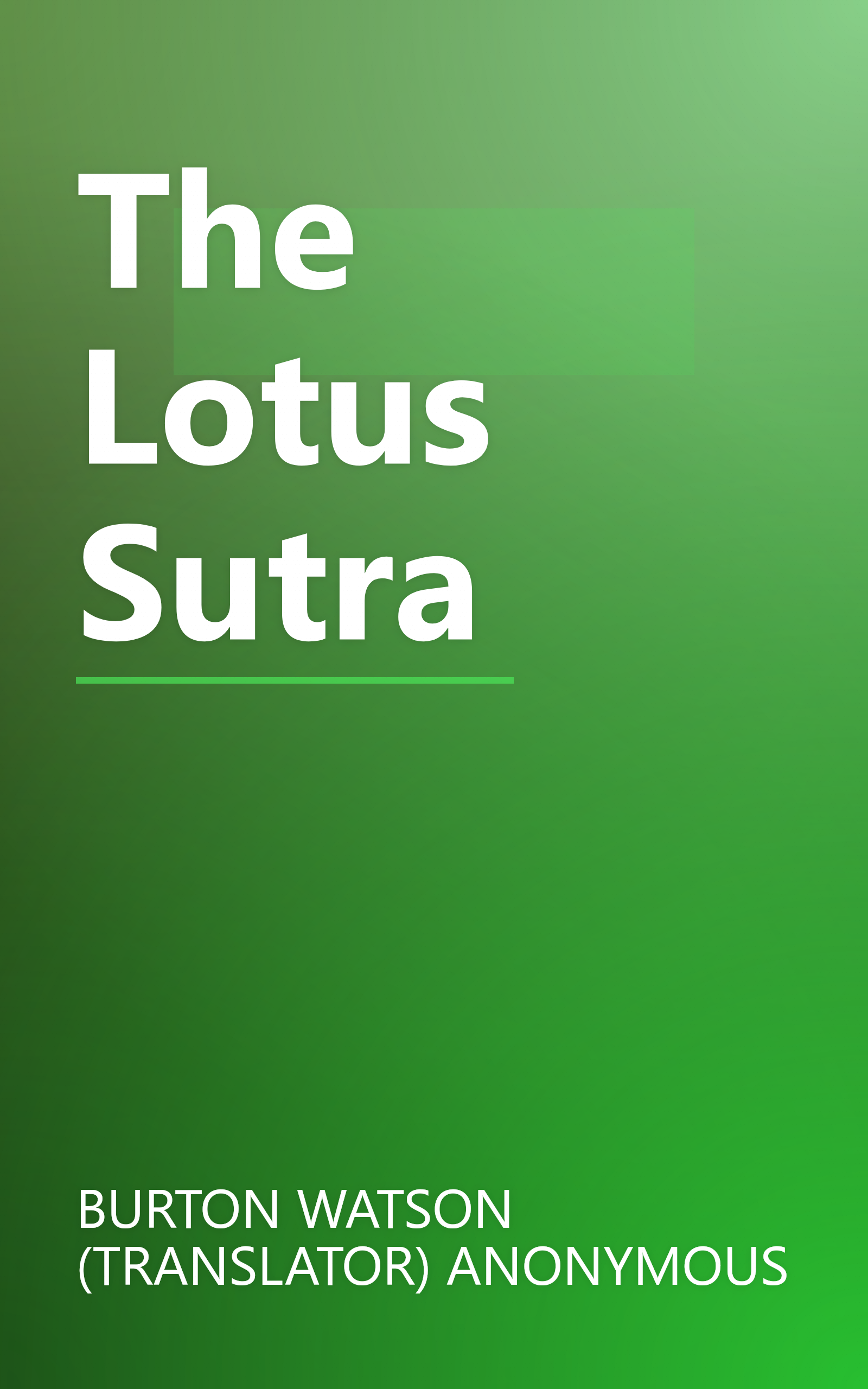 The Lotus Sutra book cover