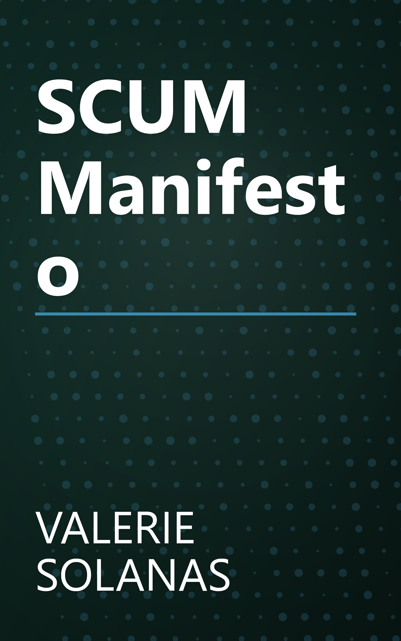 SCUM Manifesto book cover