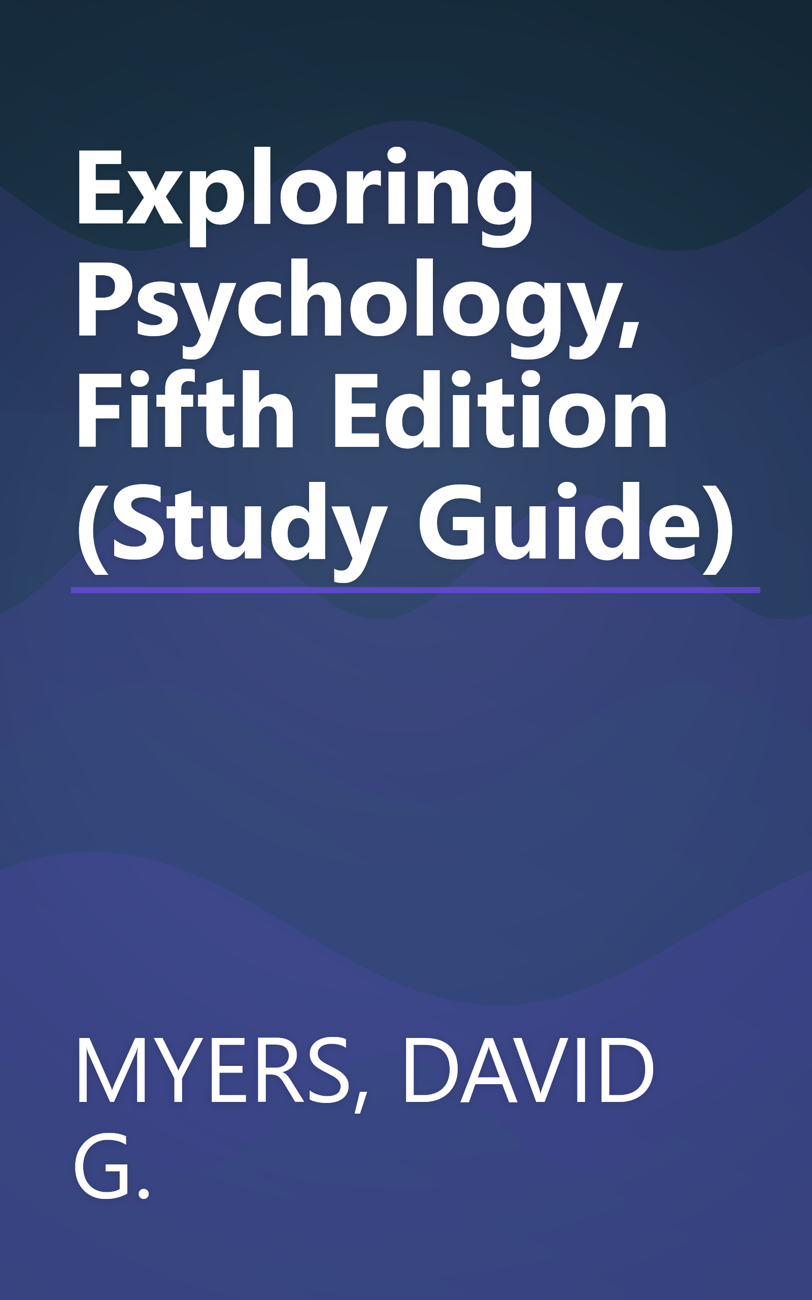 Exploring Psychology, Fifth Edition (Study Guide) book cover