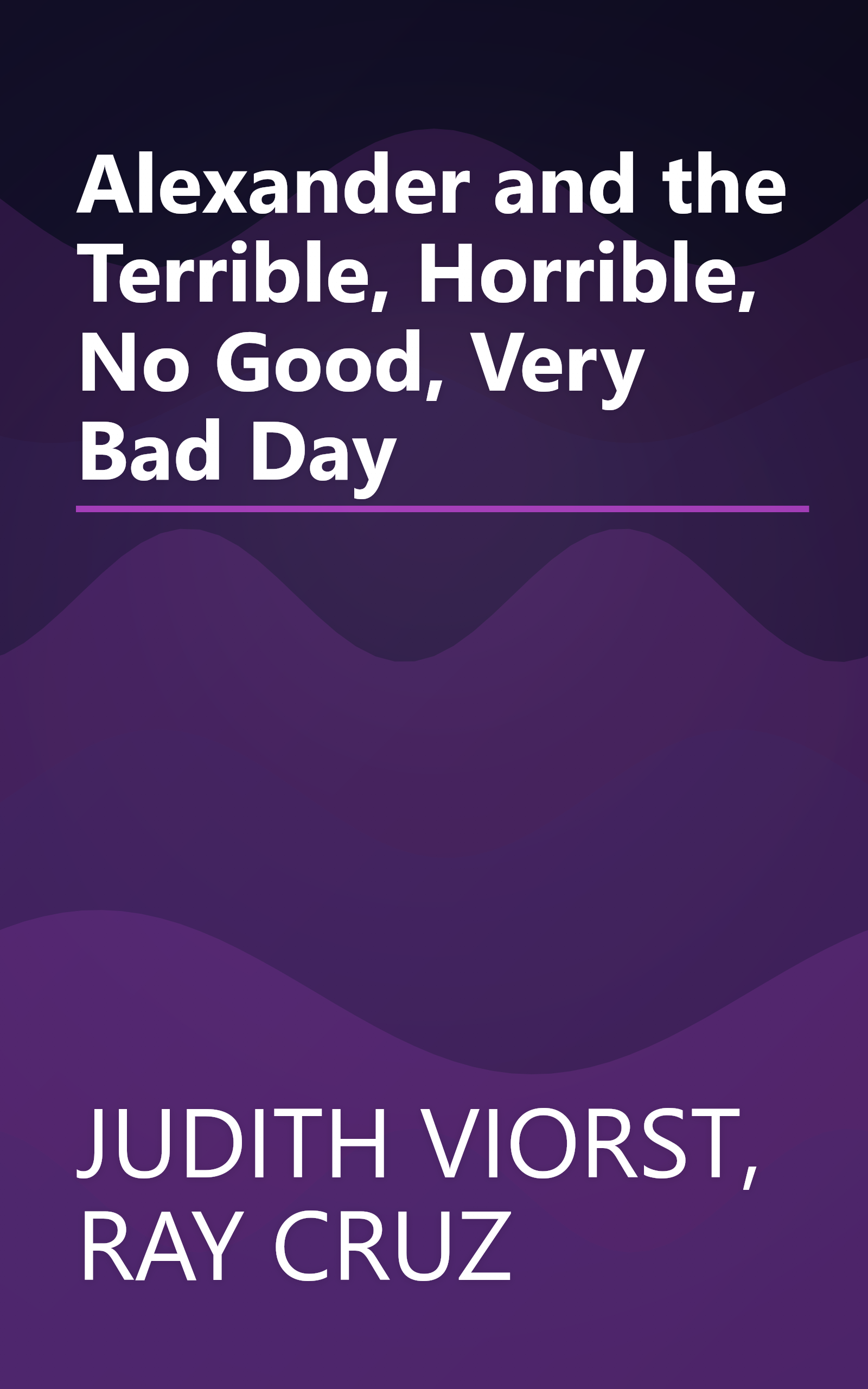 Alexander and the Terrible, Horrible, No Good, Very Bad Day book cover