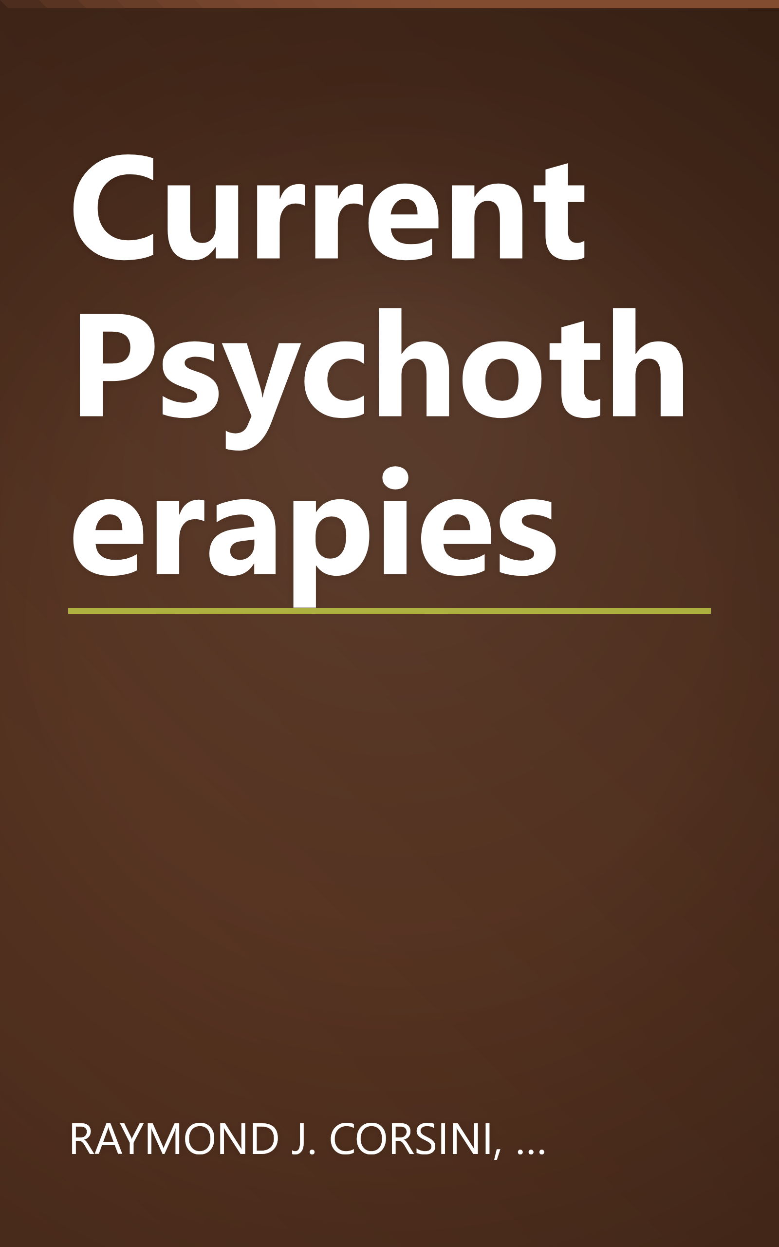 Current Psychotherapies book cover