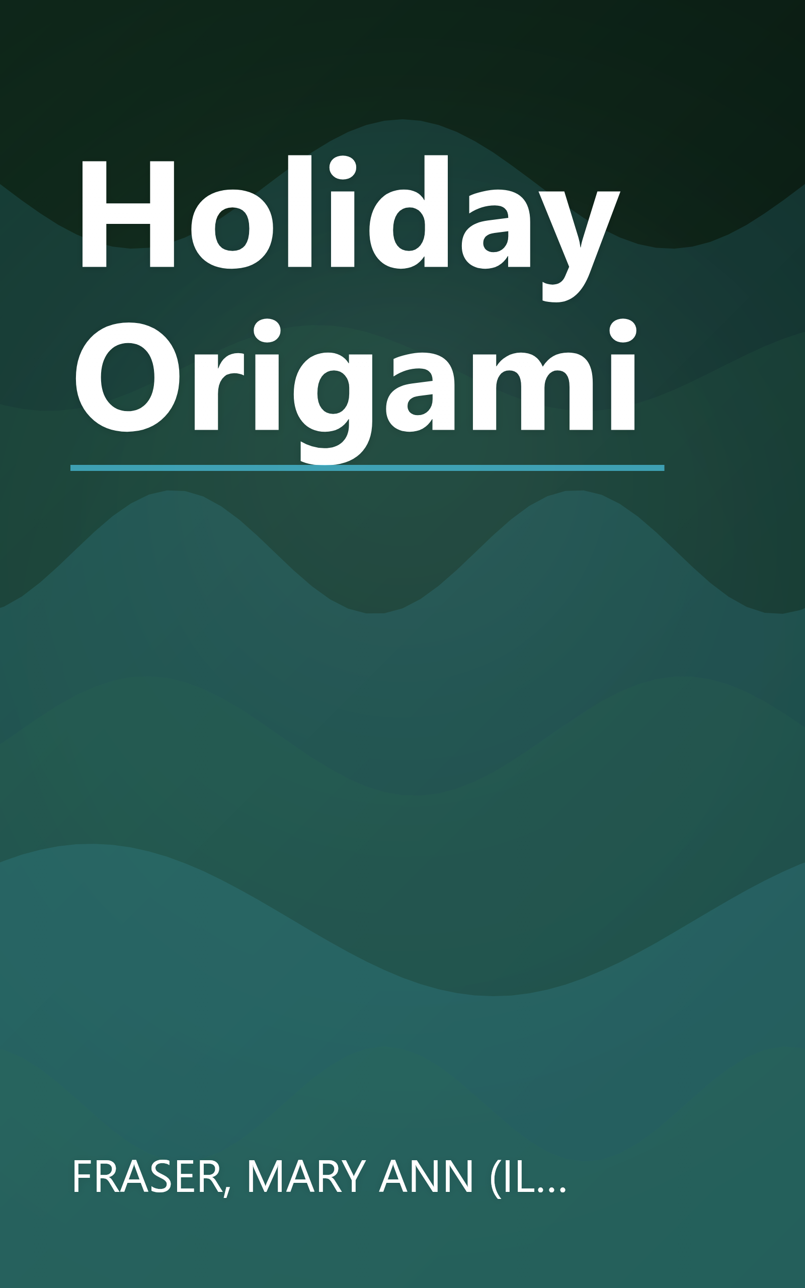 Holiday Origami book cover