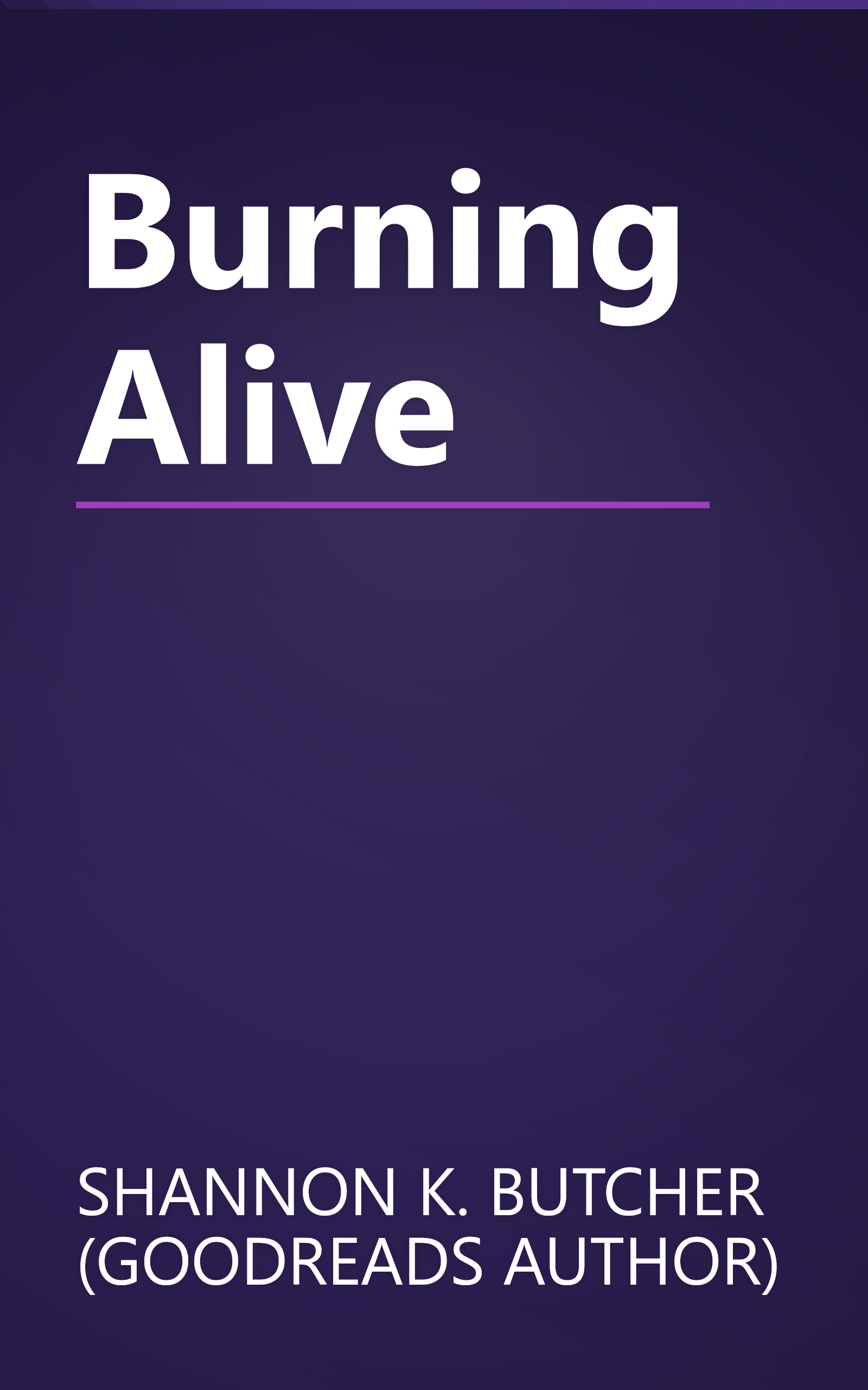 Burning Alive book cover