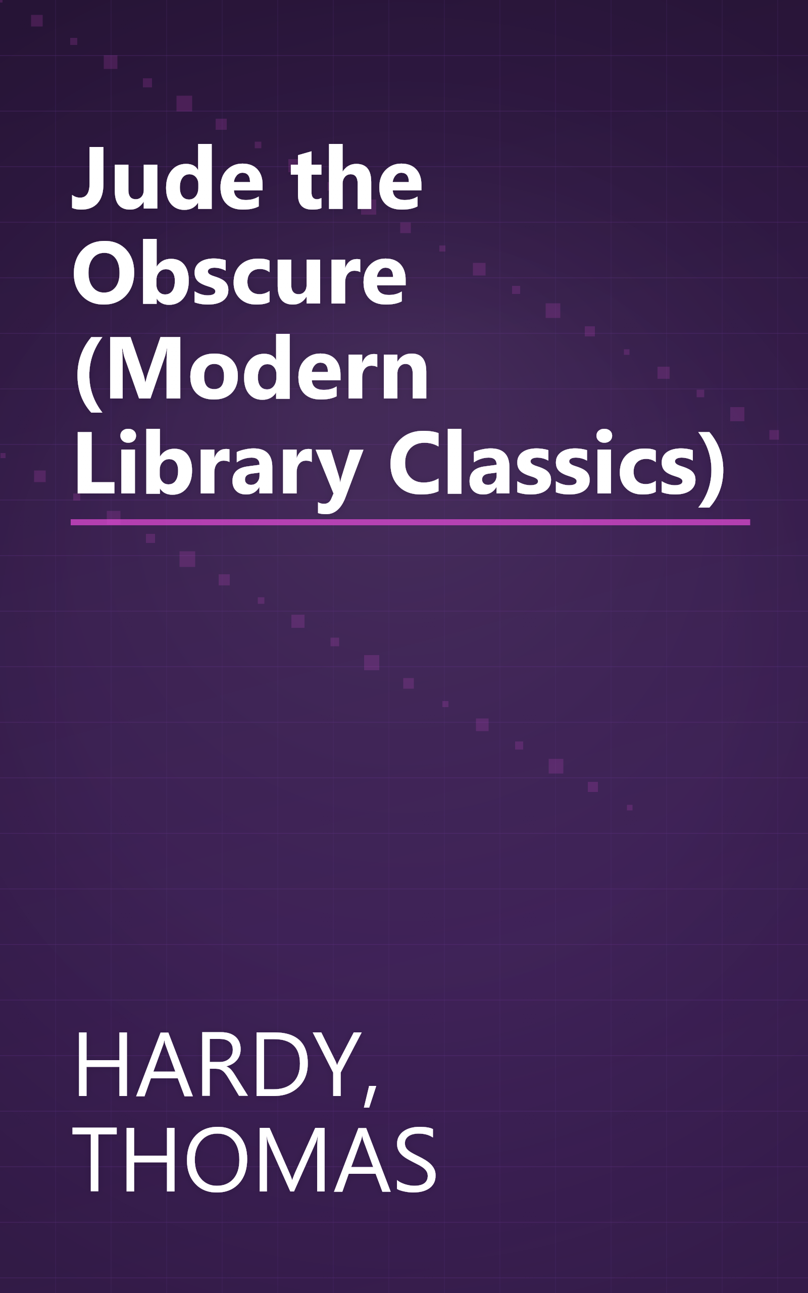Jude the Obscure (Modern Library Classics) book cover