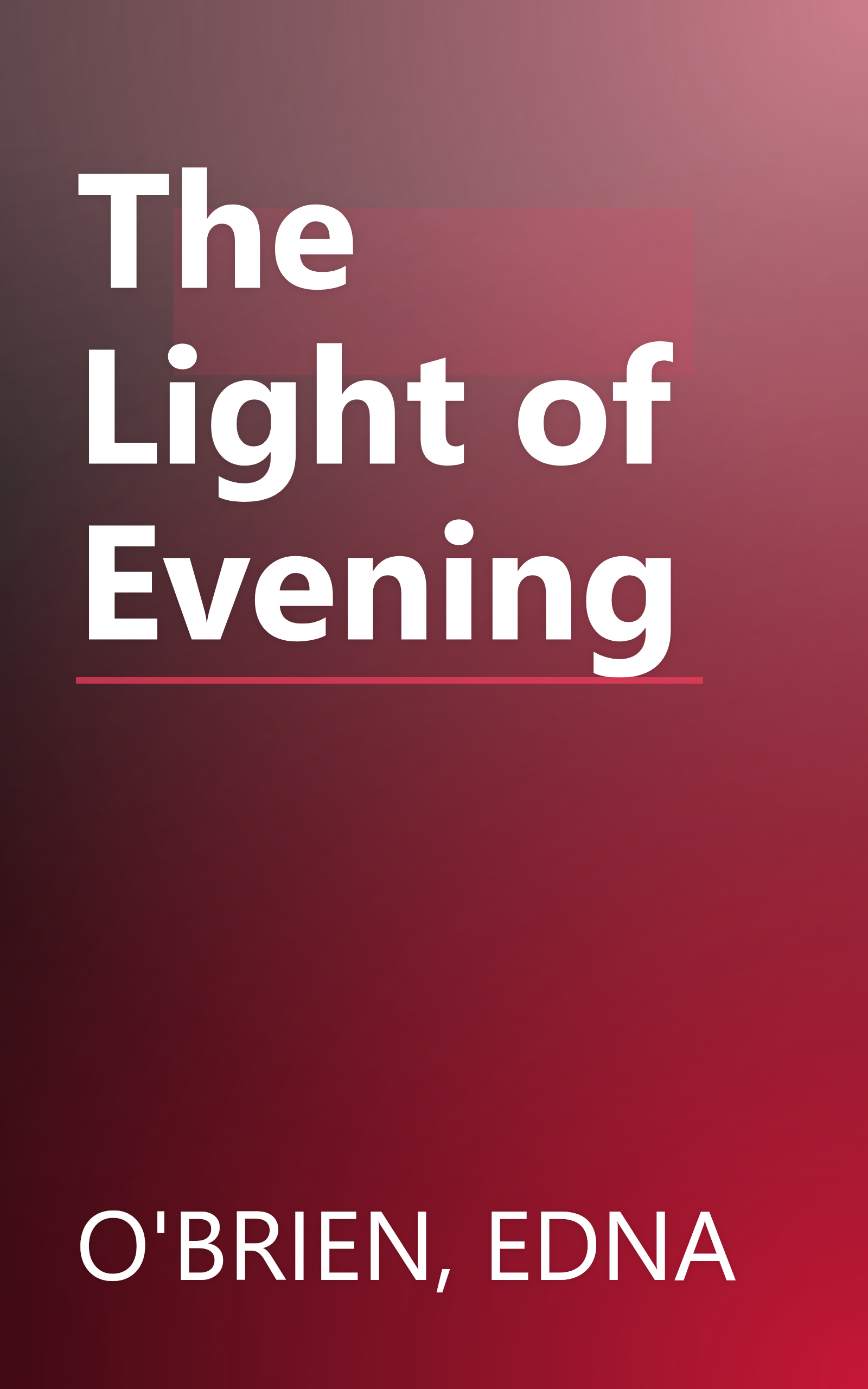 The Light of Evening book cover