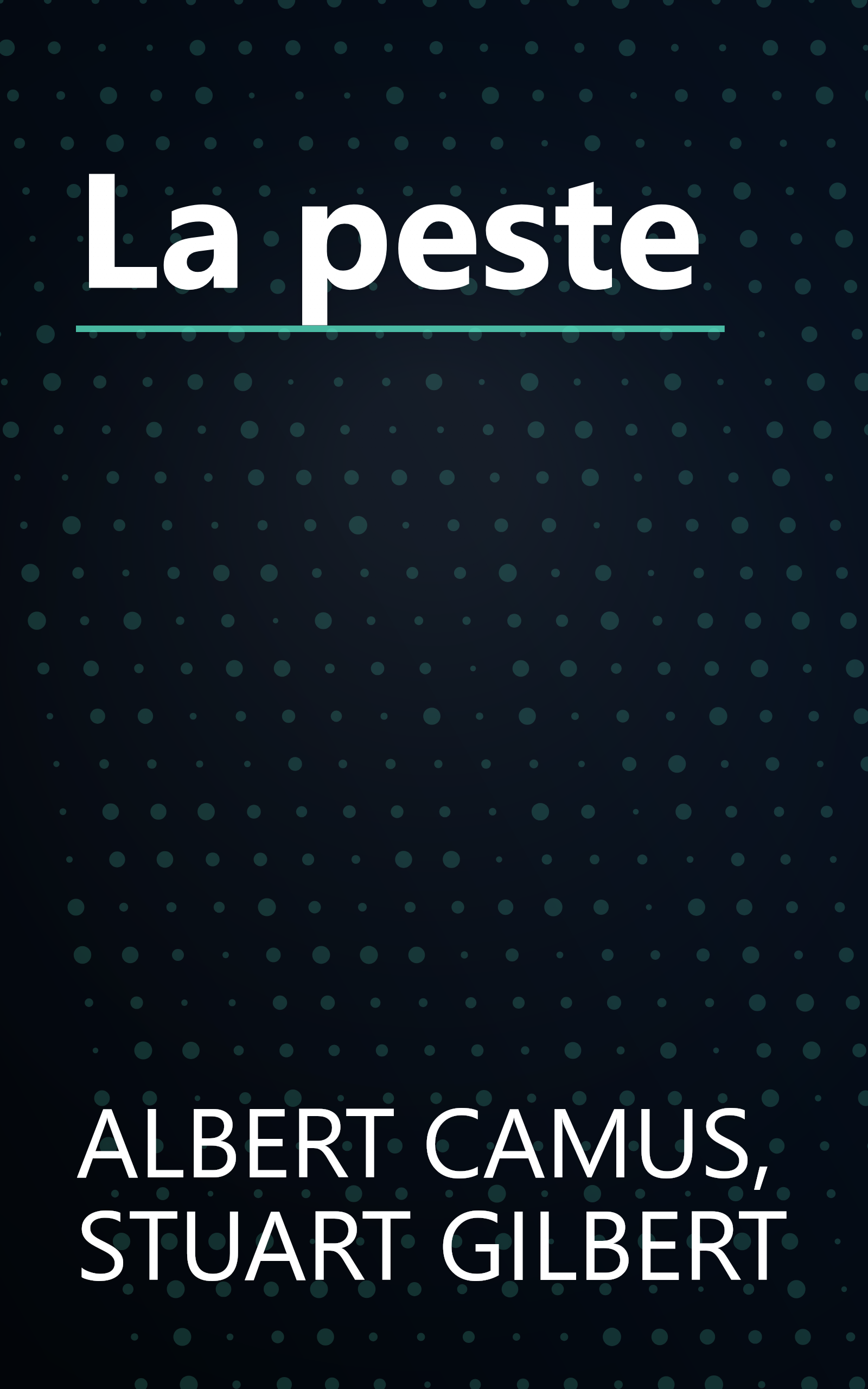 La peste book cover