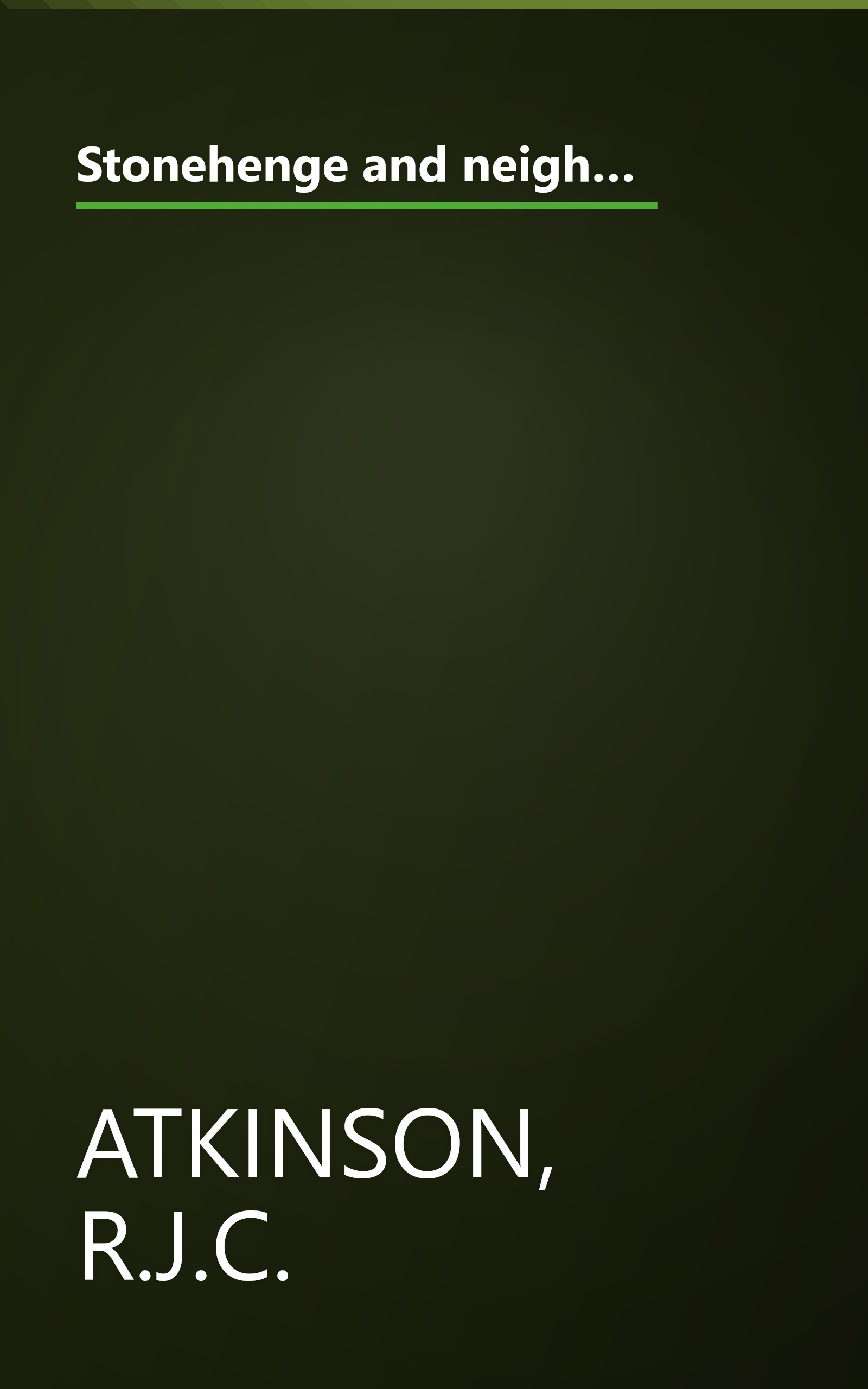 Stonehenge and neighbouring monuments (Illustrated souvenir guides / Great Britain. Department of the Environment) book cover