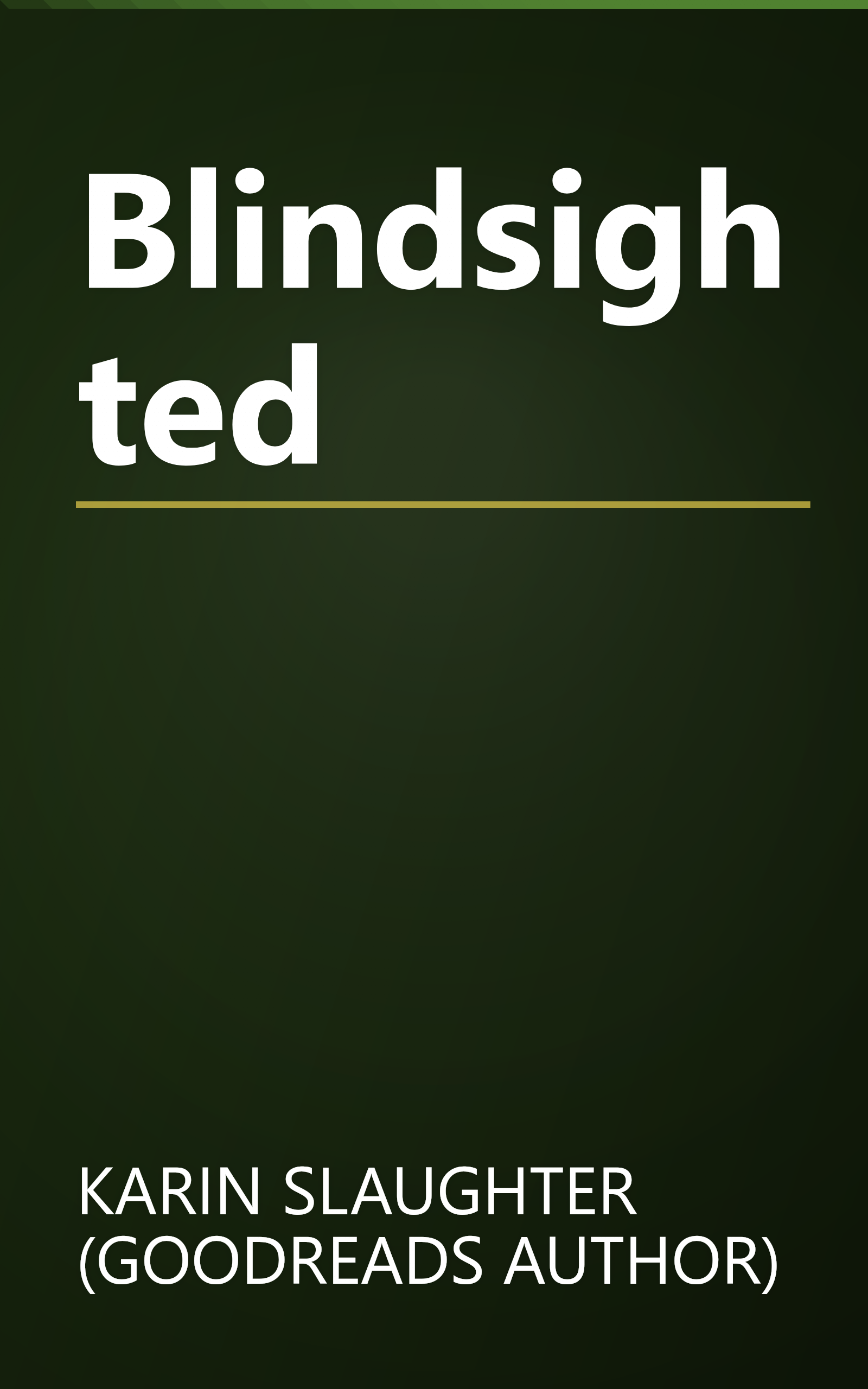 Blindsighted book cover