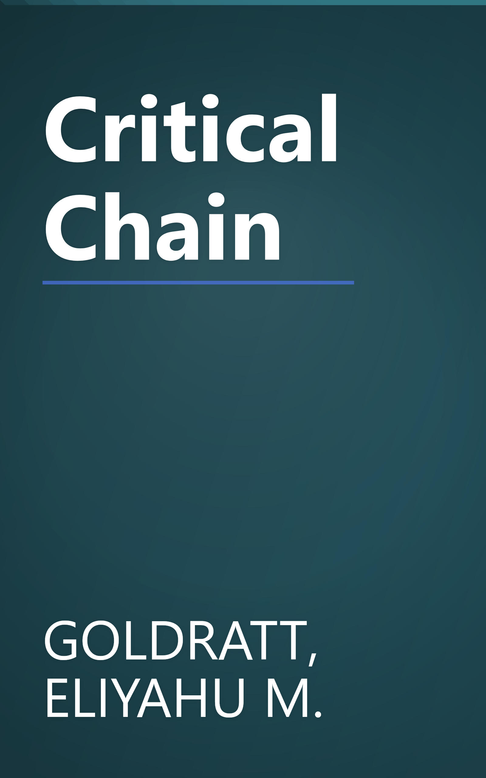 Critical Chain book cover