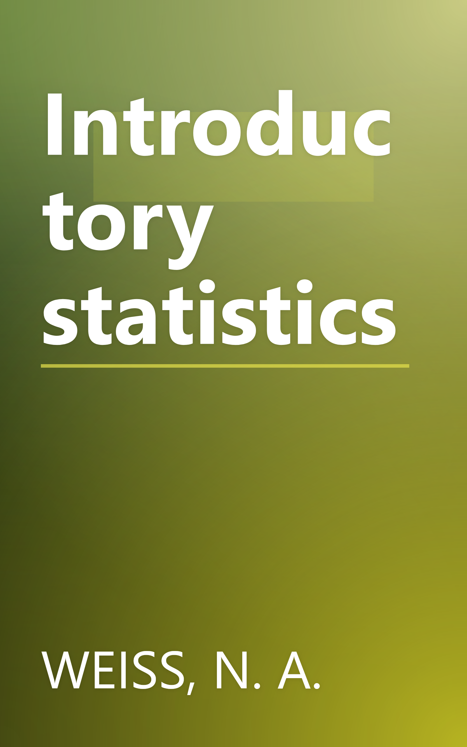 Introductory statistics book cover
