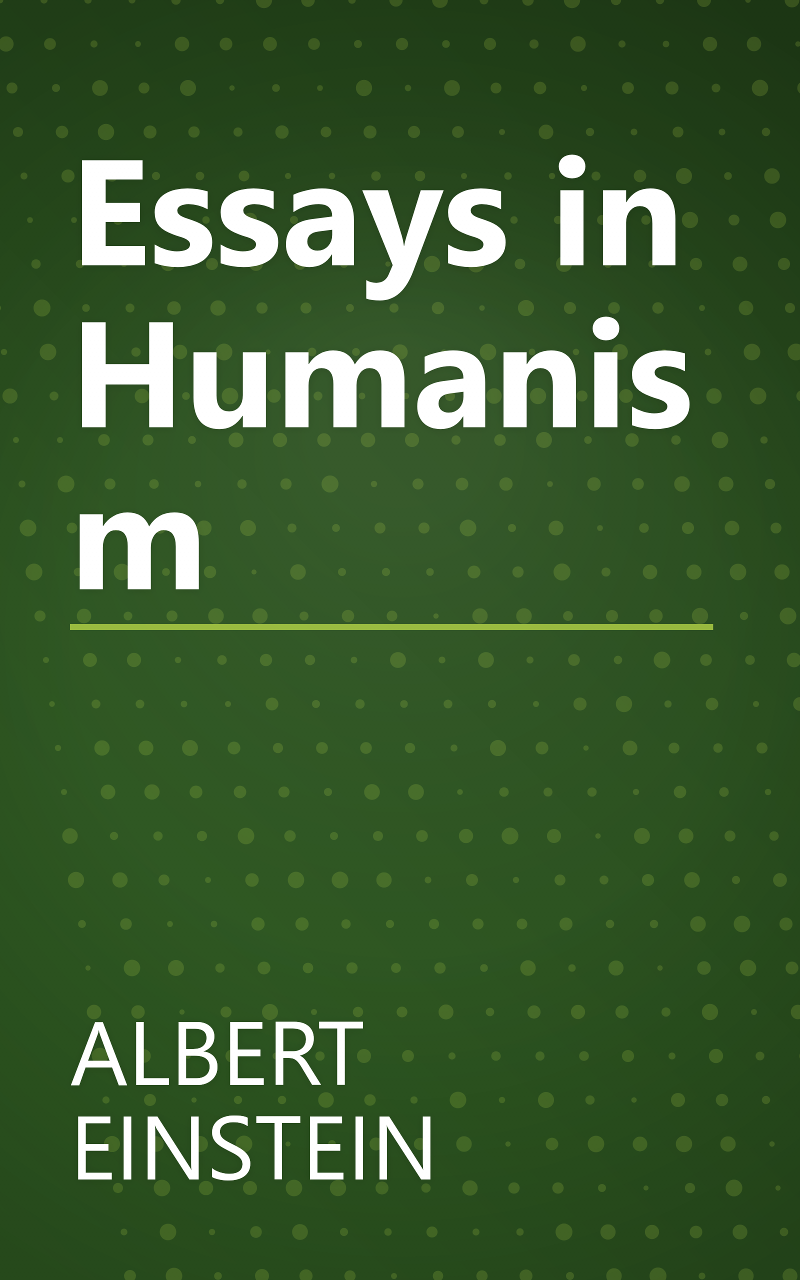 Essays in Humanism book cover