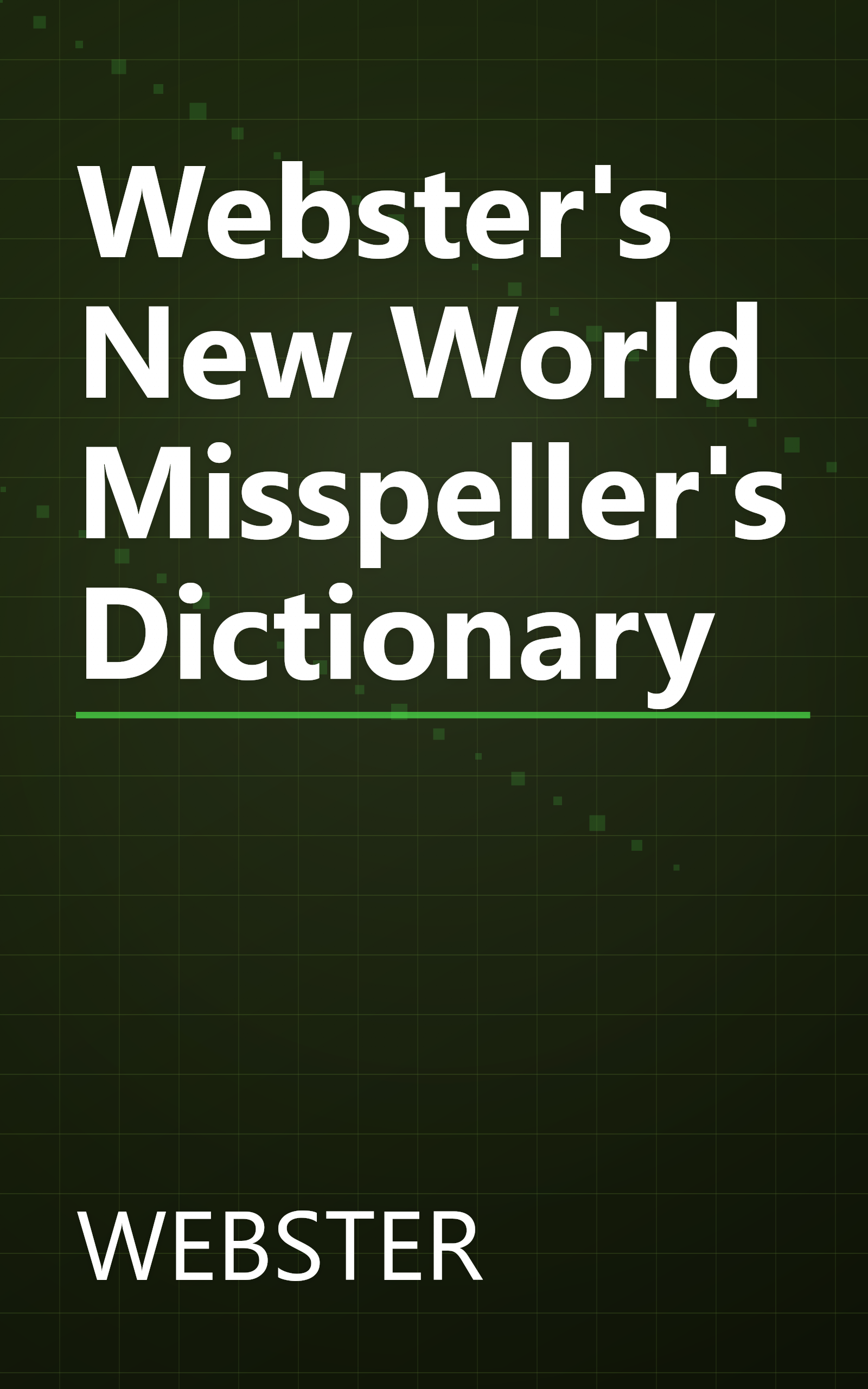 Webster's New World Misspeller's Dictionary book cover