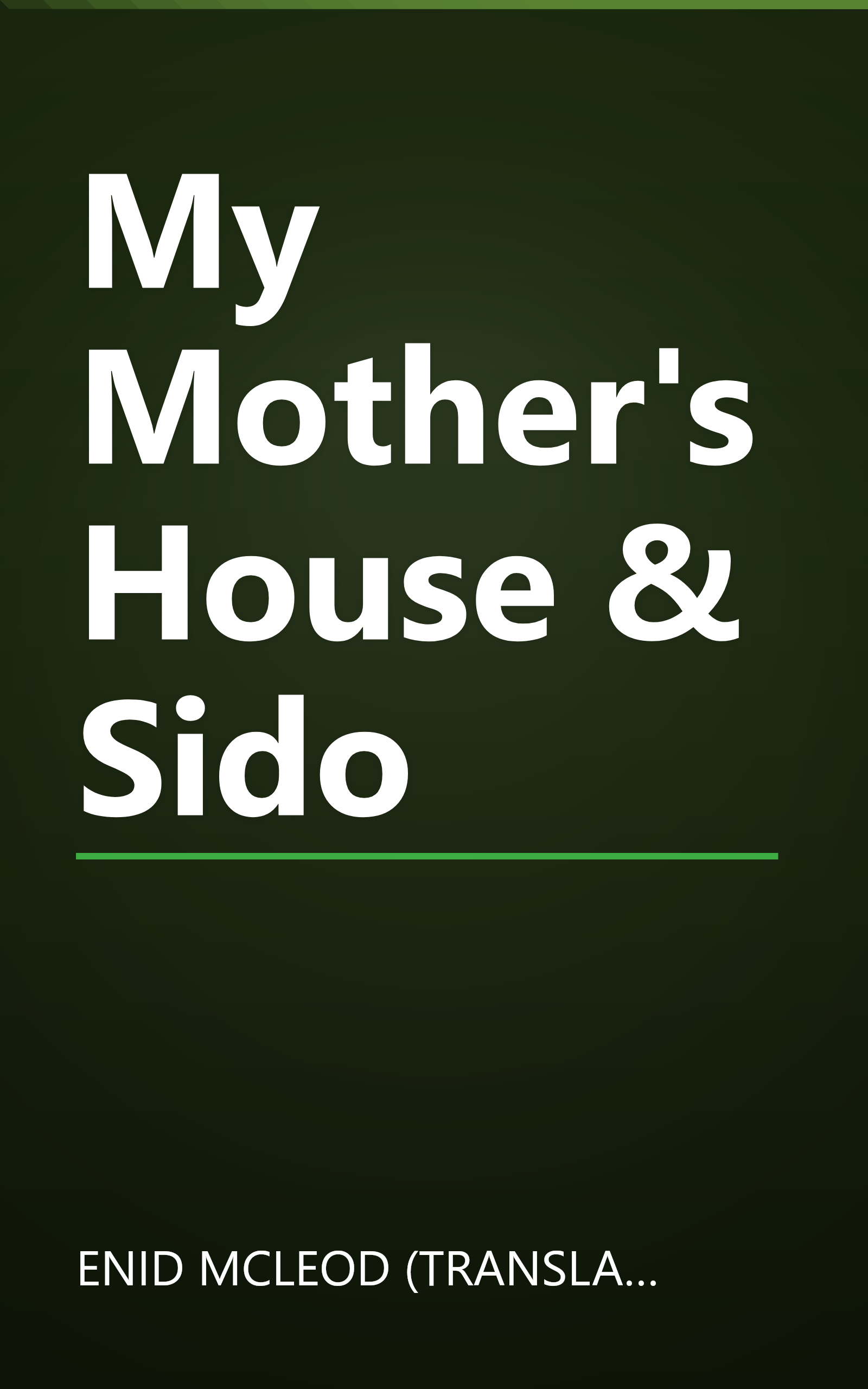 My Mother's House & Sido book cover