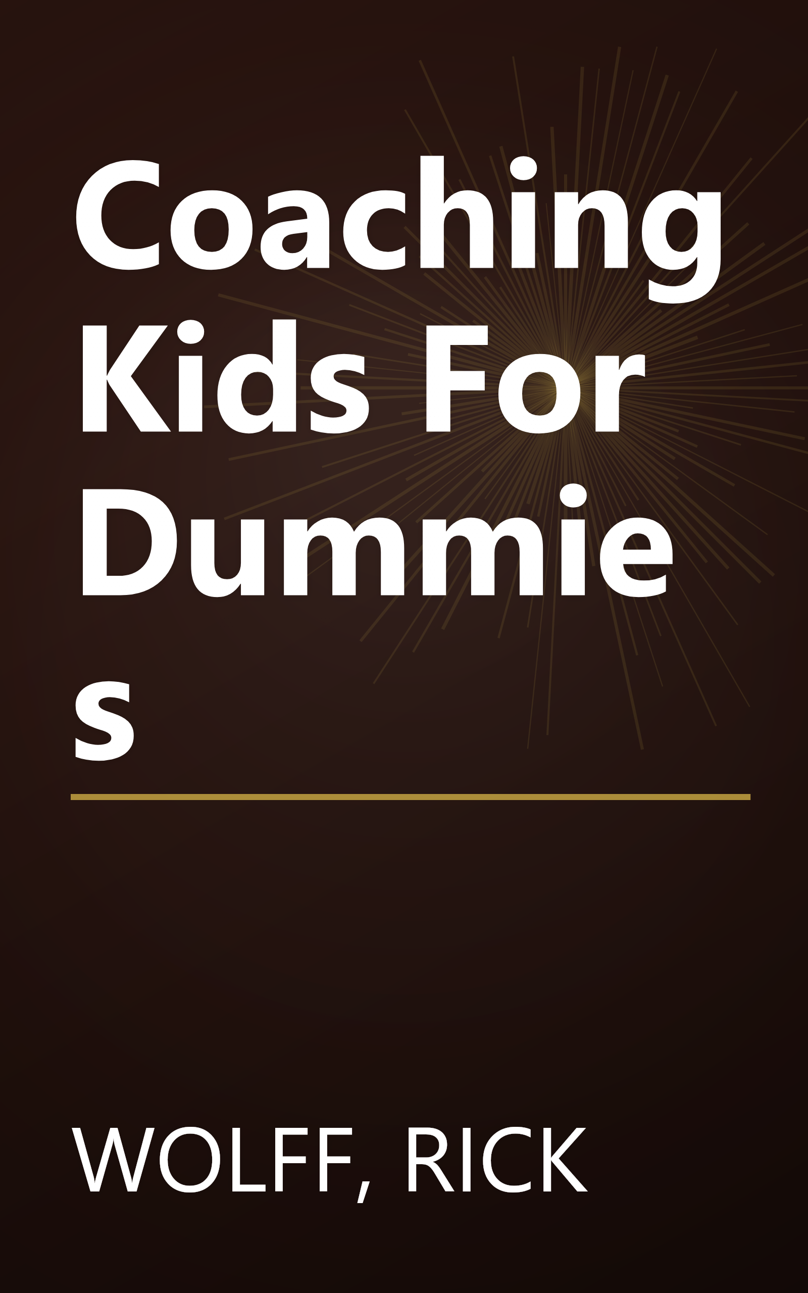 Coaching Kids For Dummies book cover