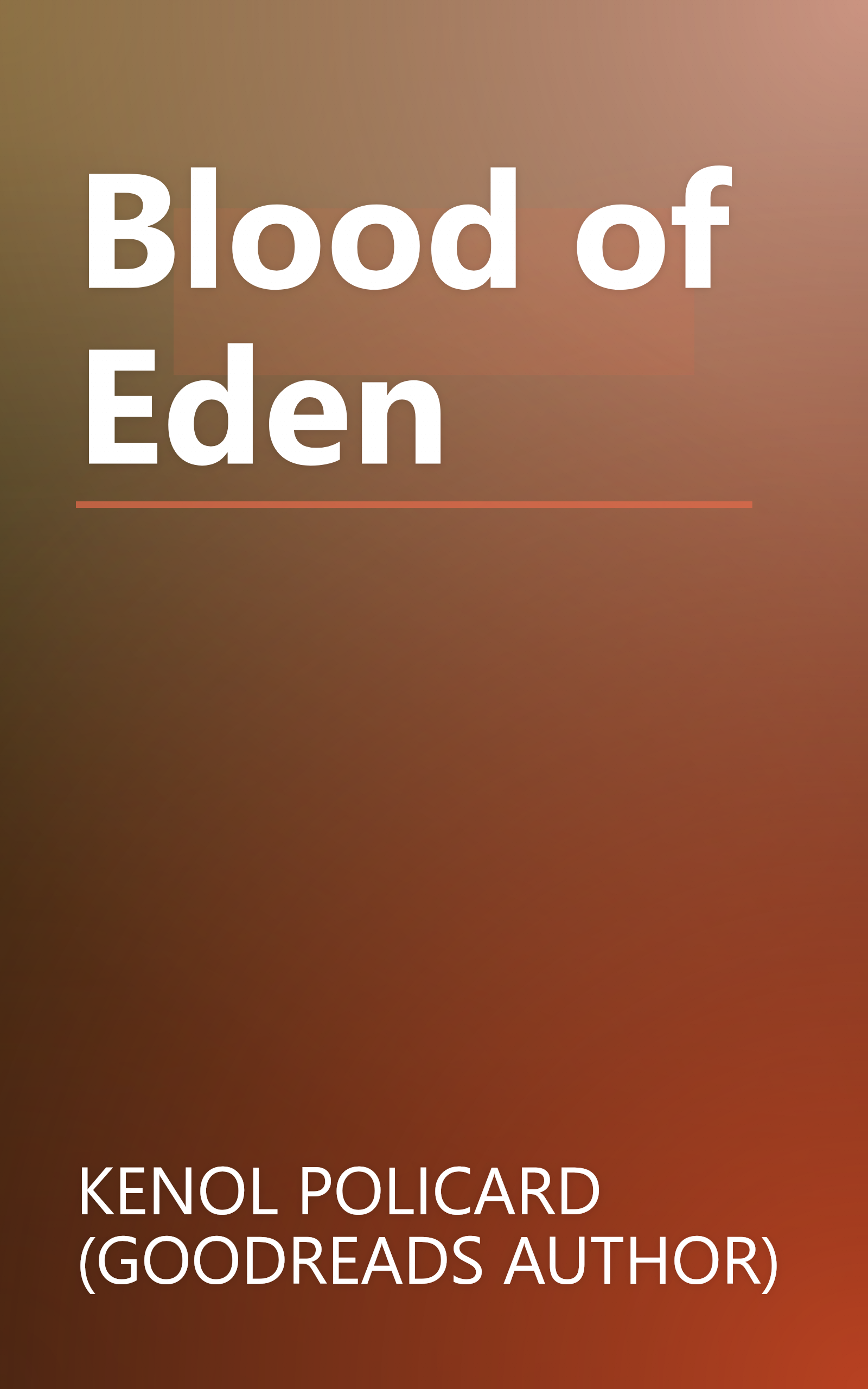 Blood of Eden book cover