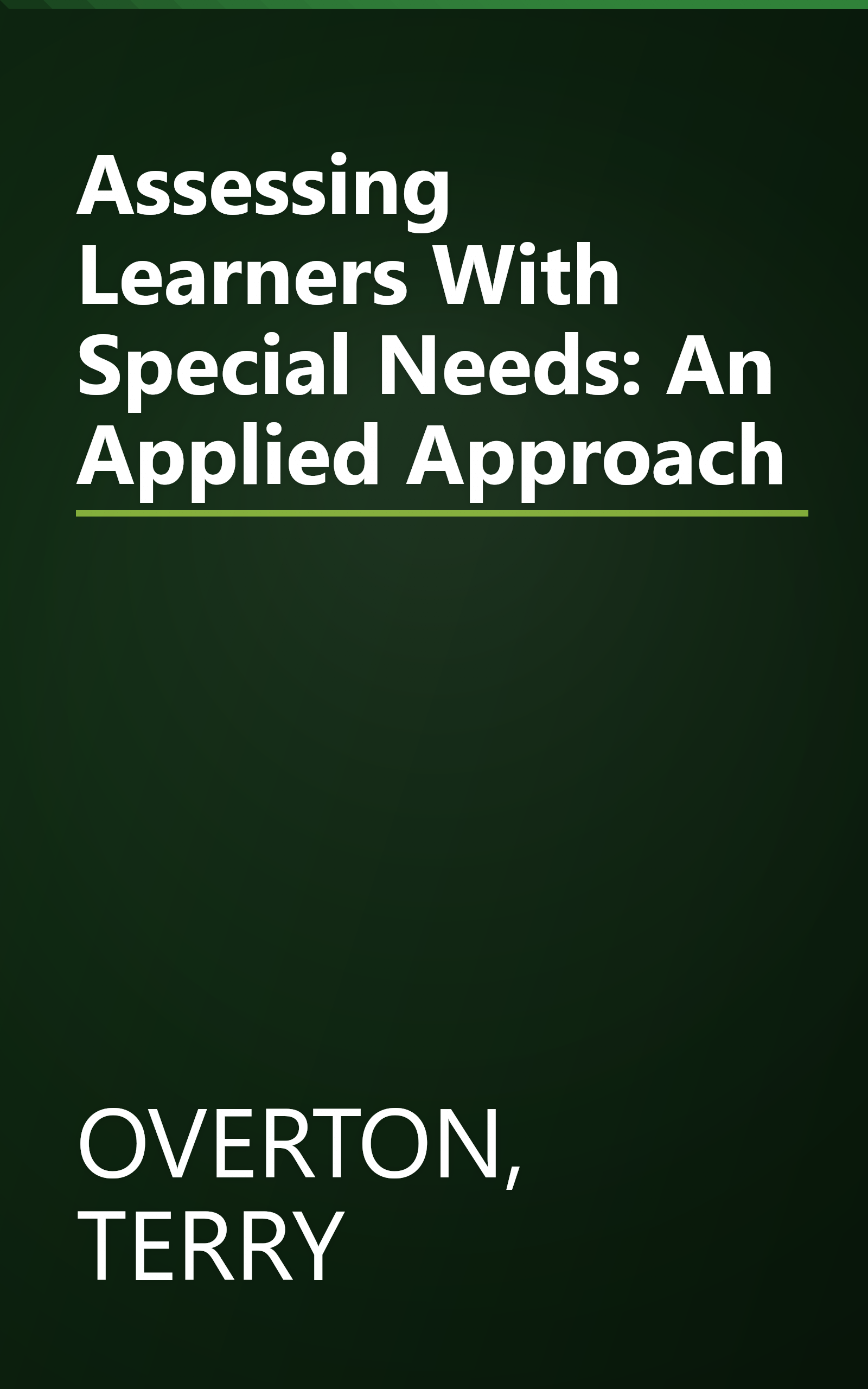 Assessing Learners With Special Needs: An Applied Approach book cover