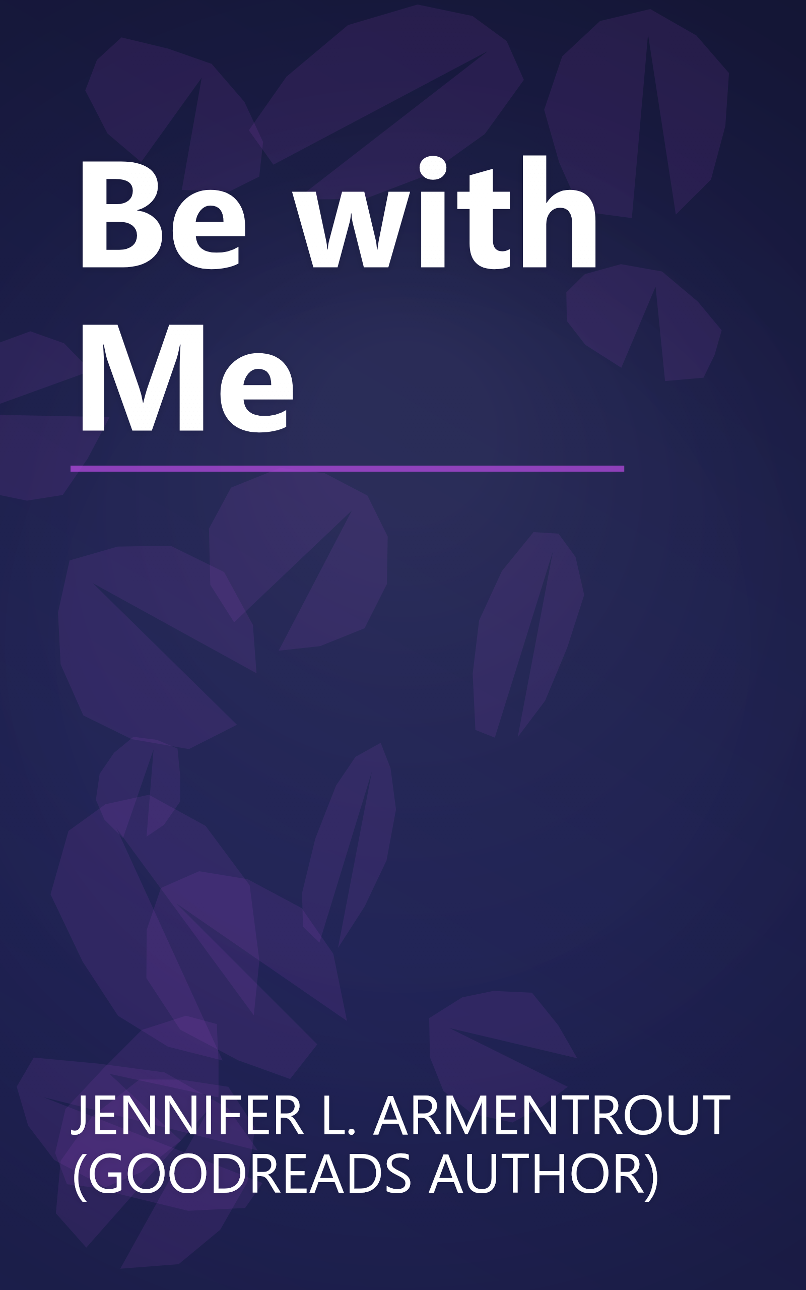 Be with Me book cover
