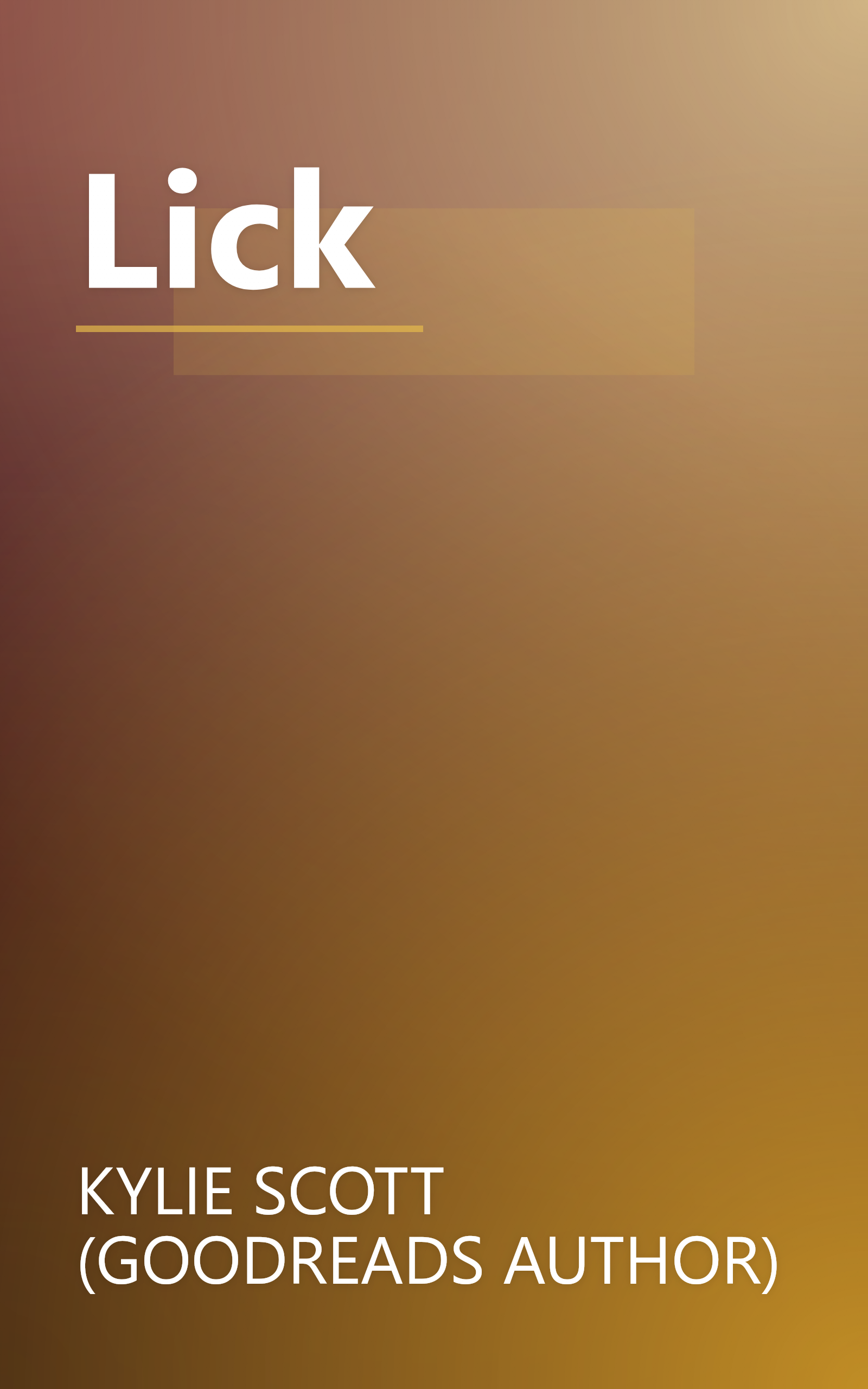 Lick book cover