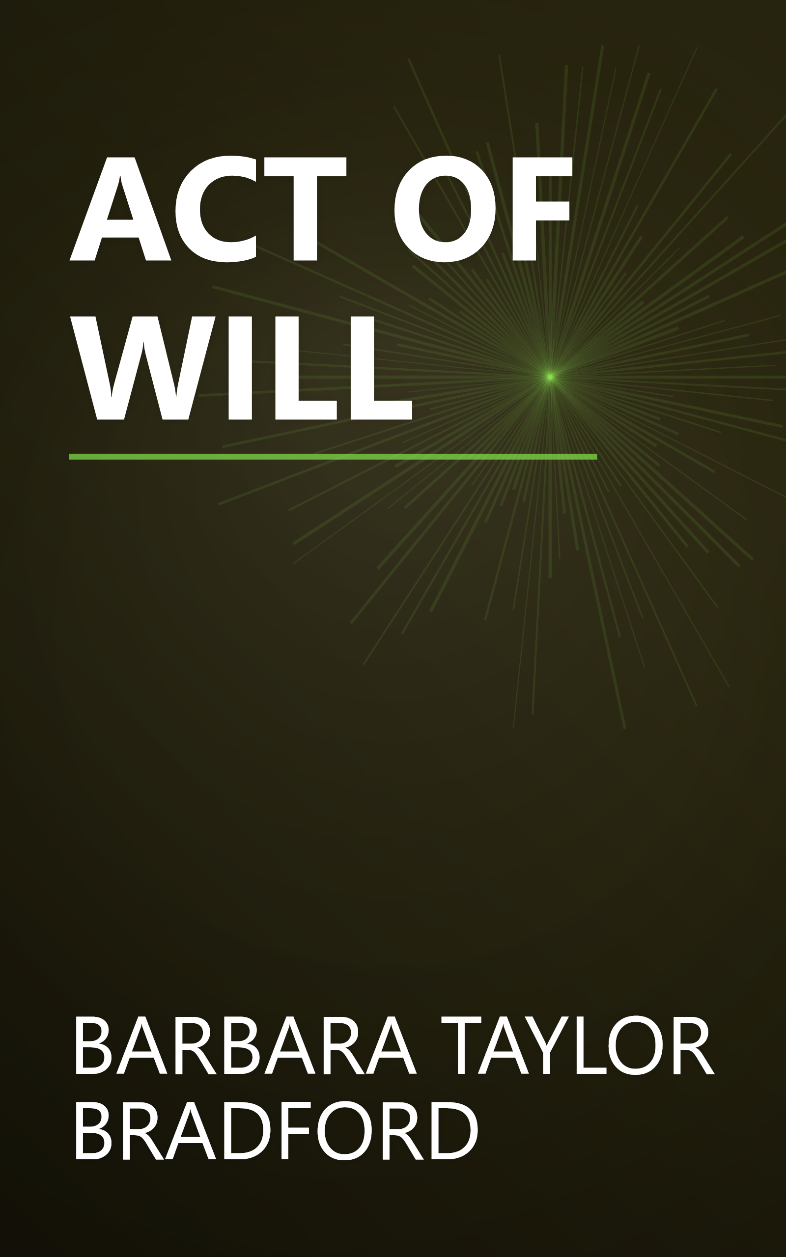 ACT OF WILL book cover