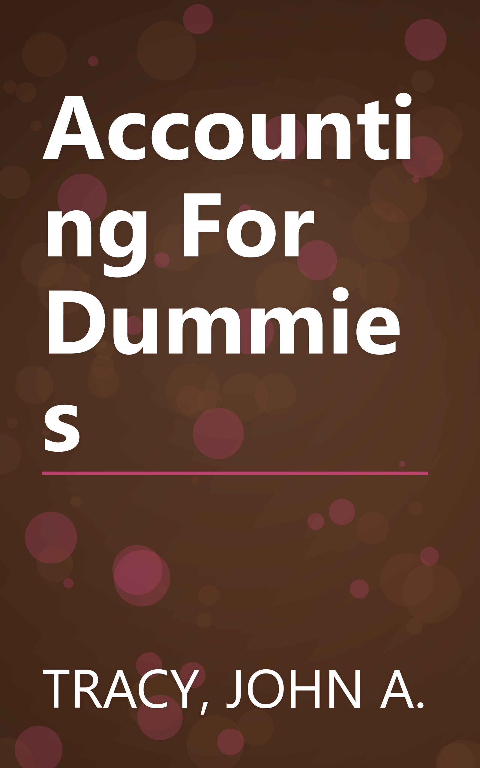 Accounting For Dummies book cover