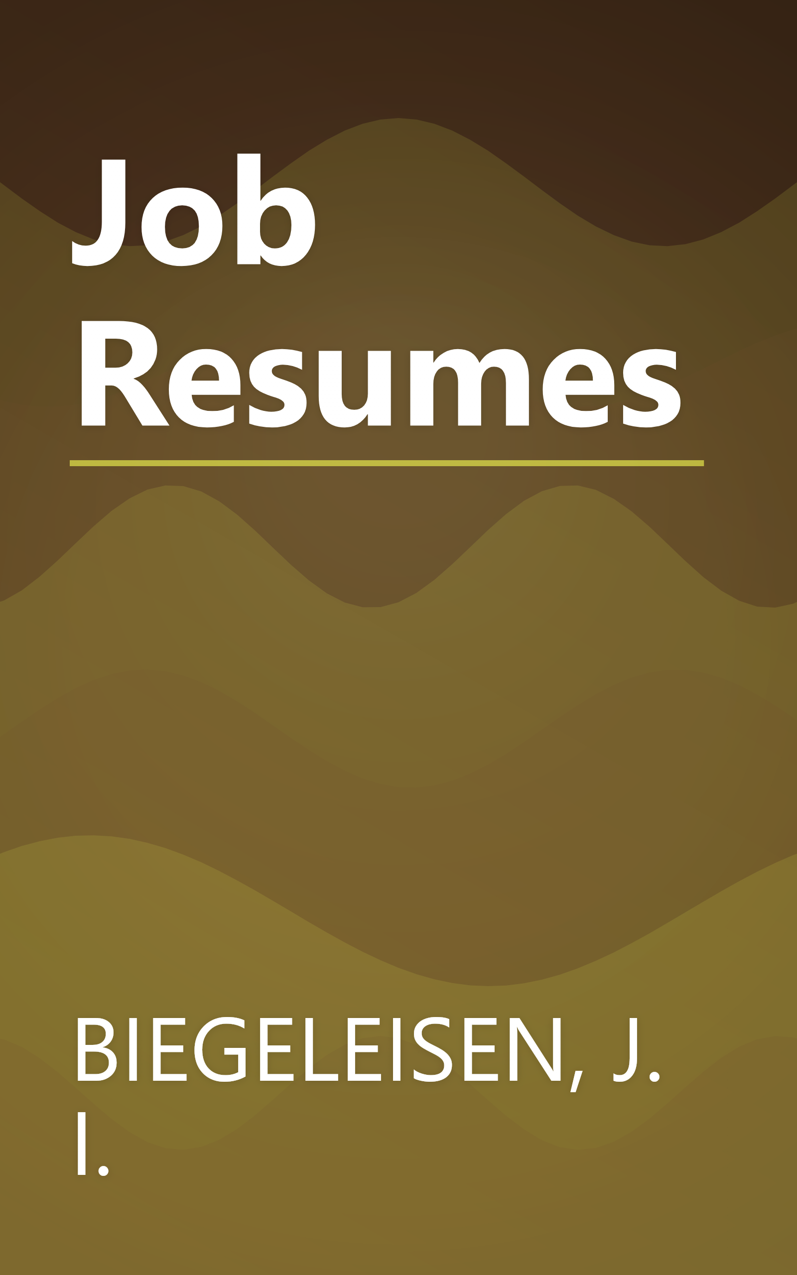 Job Resumes book cover